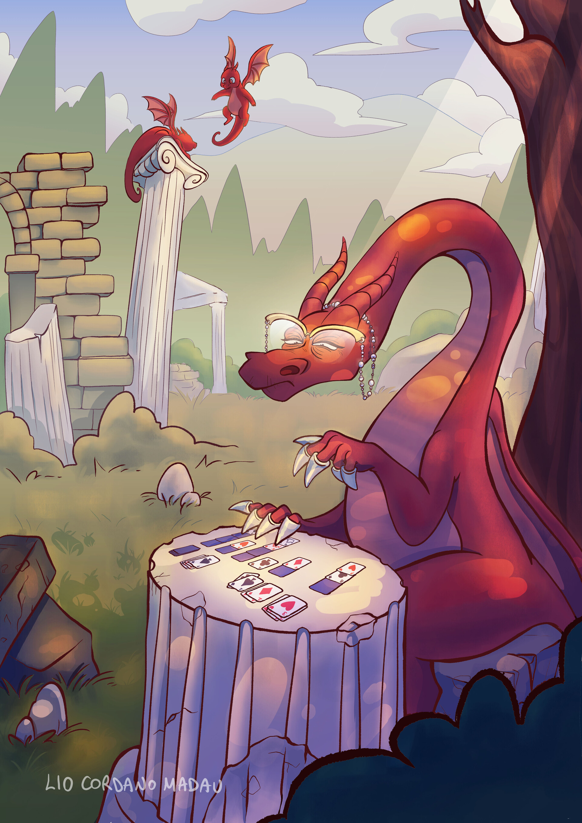 ArtStation - Dragon Solitaire