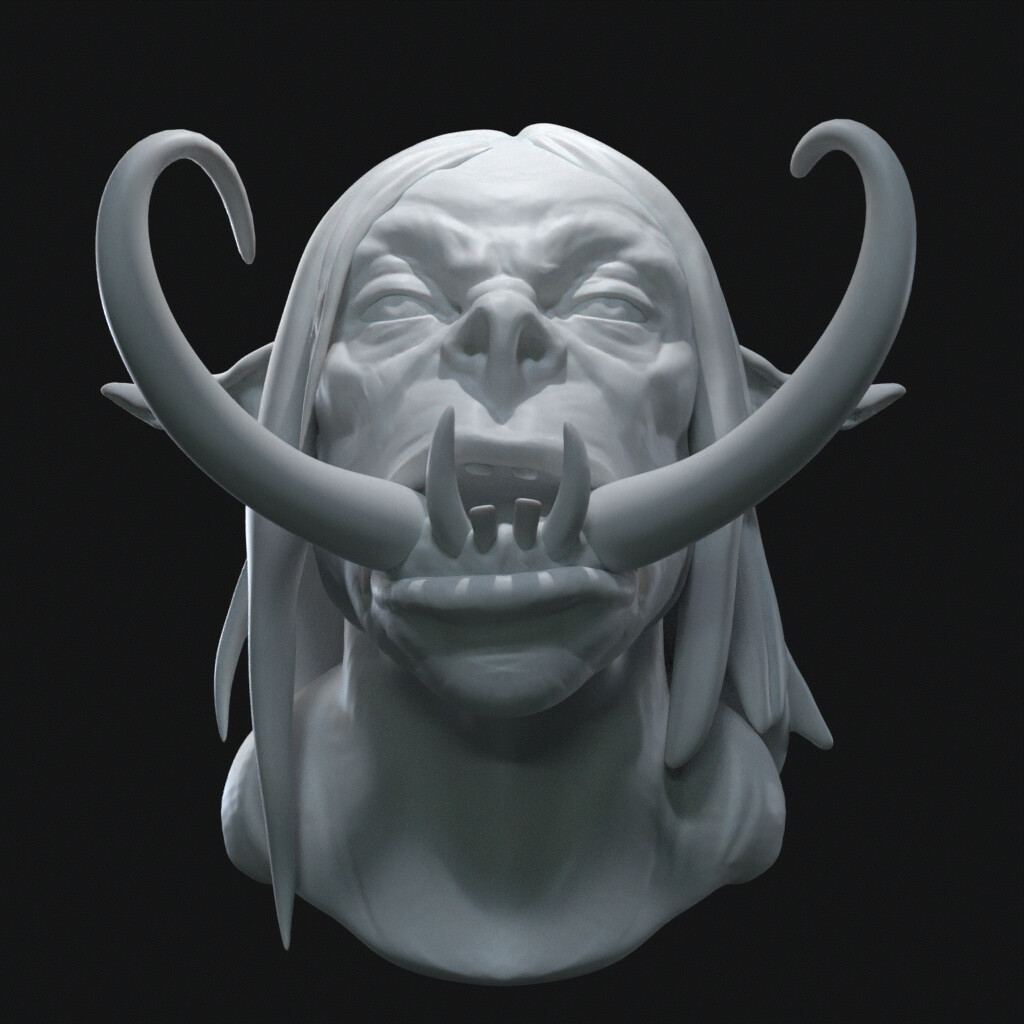 ArtStation - Orc Bust