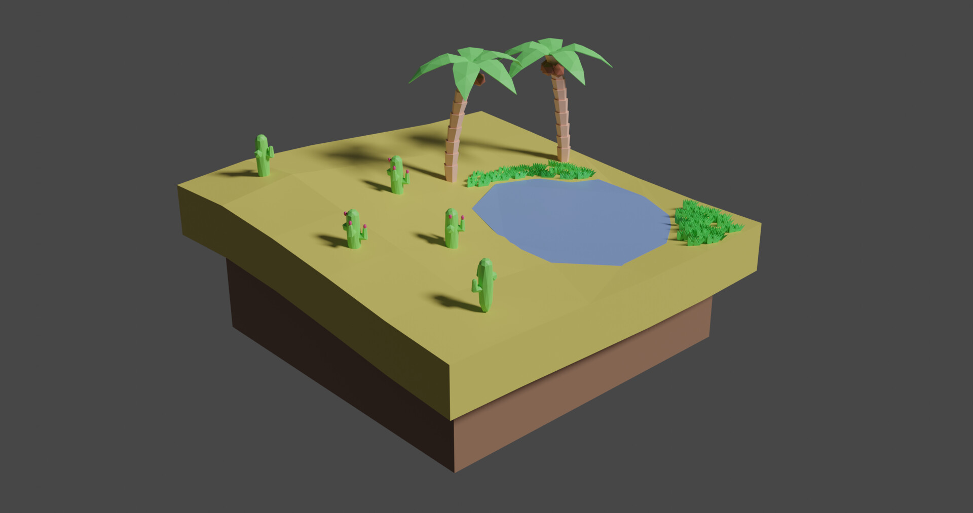 ArtStation - Low Poly Desert