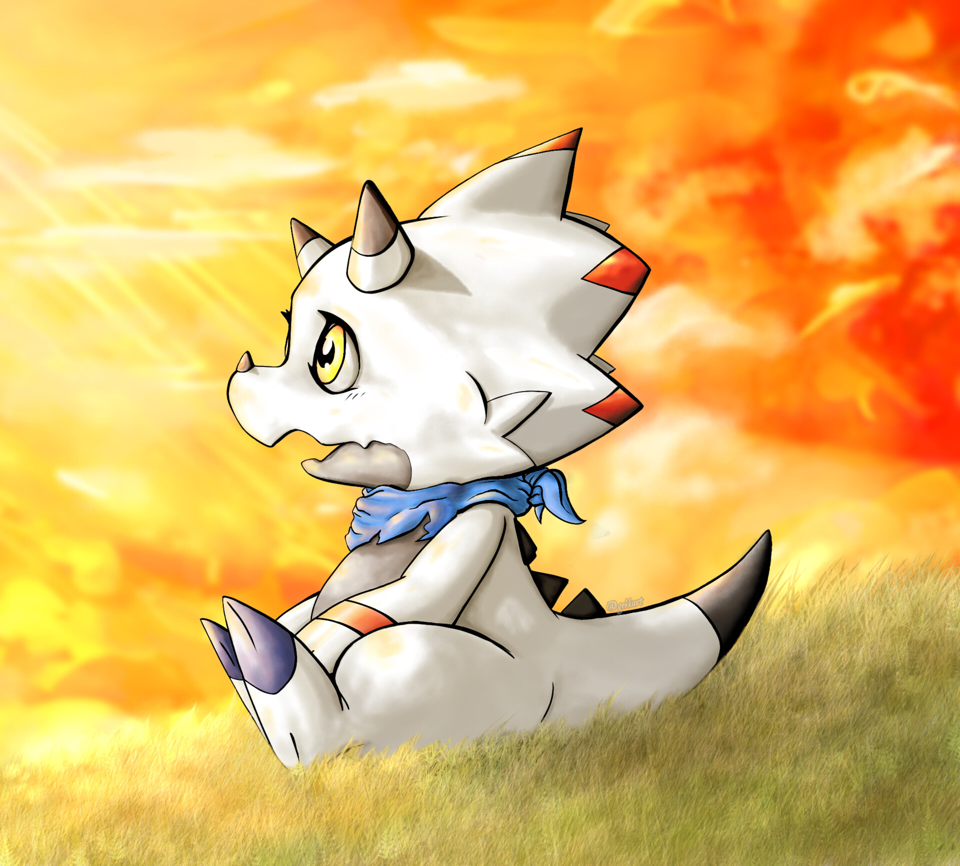 ArtStation - Gammamon on the sunset