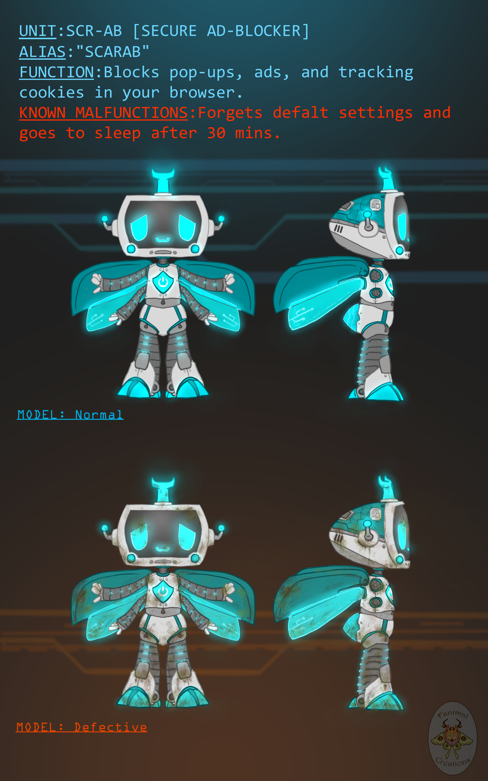 Irene H. - System Bugs: Insect Inspired Companions for a sci-fi setting