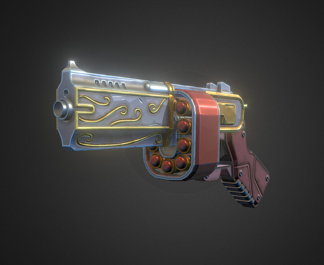 ArtStation - Stylized Revolver