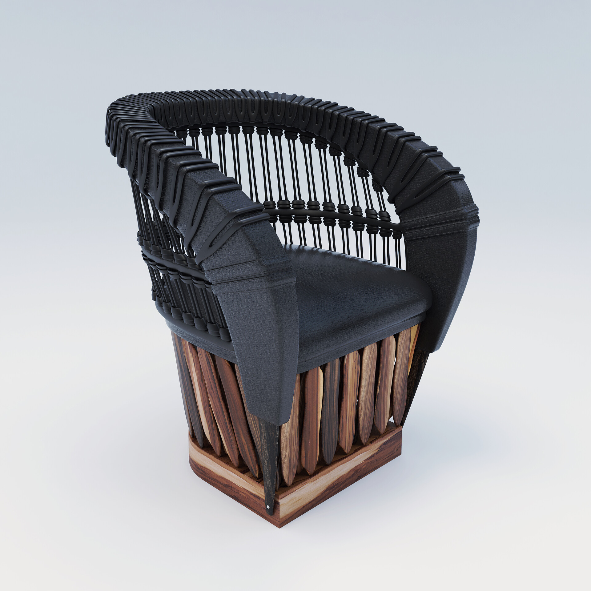 ArtStation - Equipal (tipo de silla artesanal mexicano)