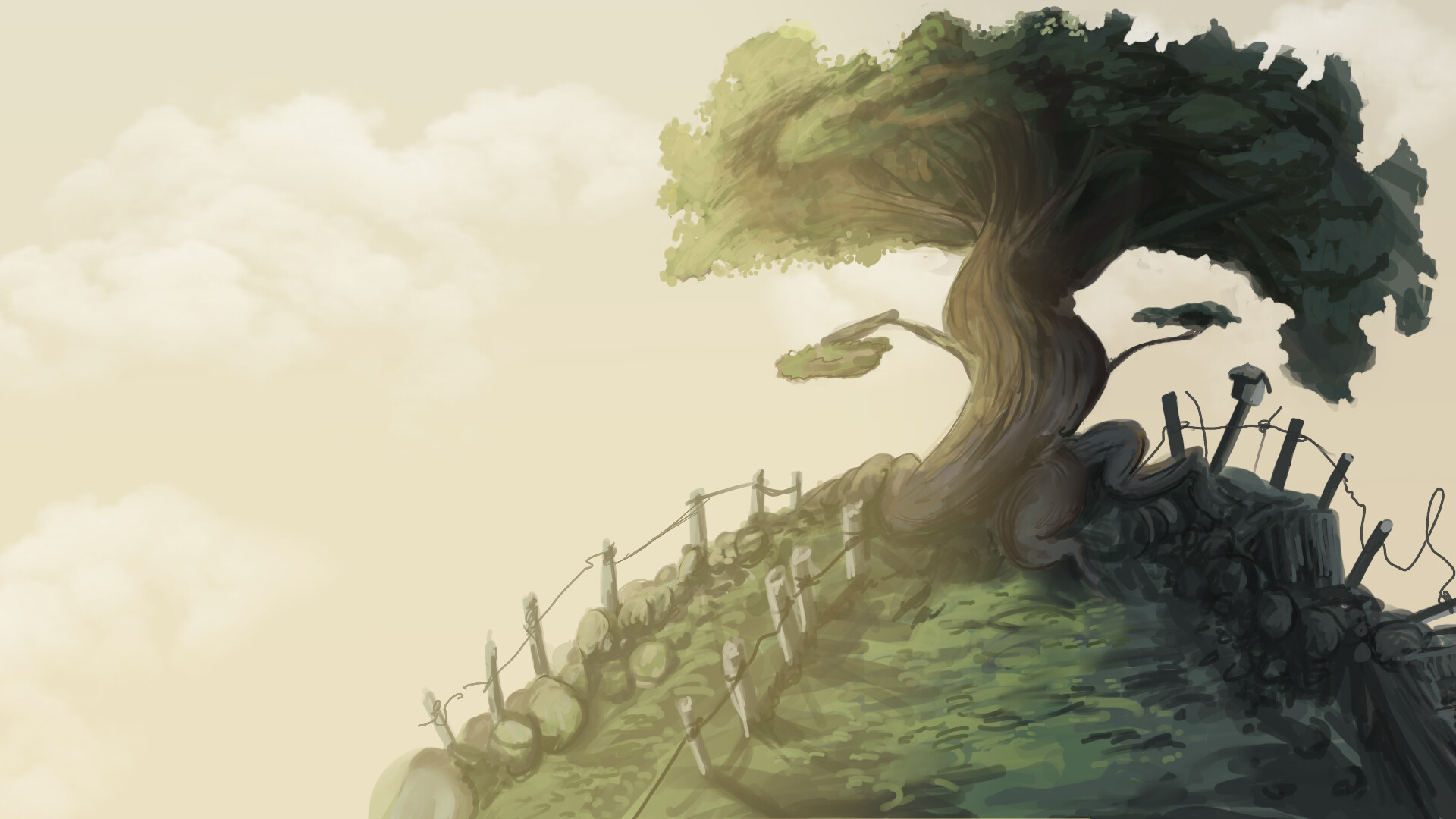 ArtStation - "Only The Roots Remain" Background Images (Game Jam 2023)