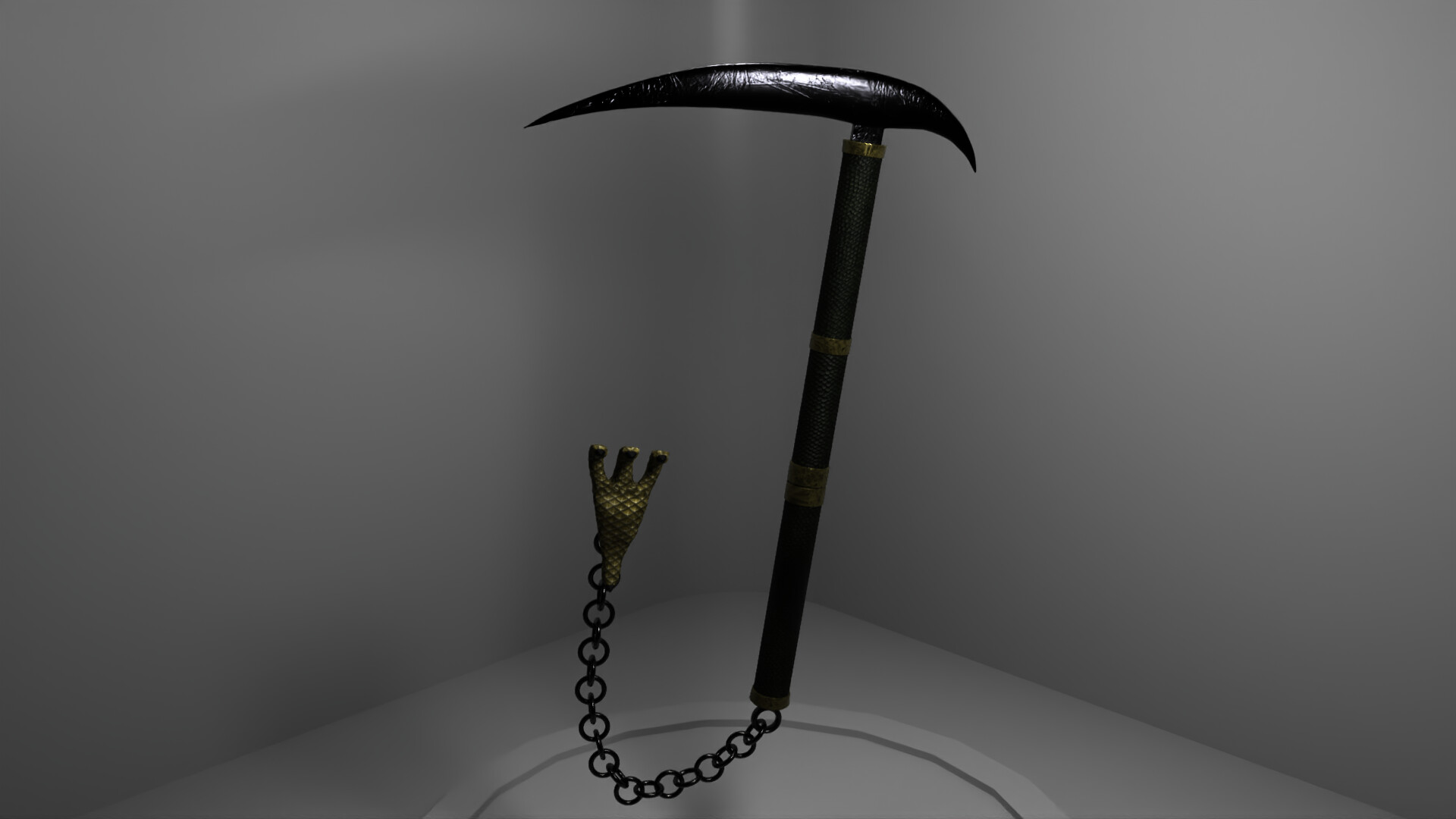 ArtStation - Chain Weapon "Kusarigama" Model