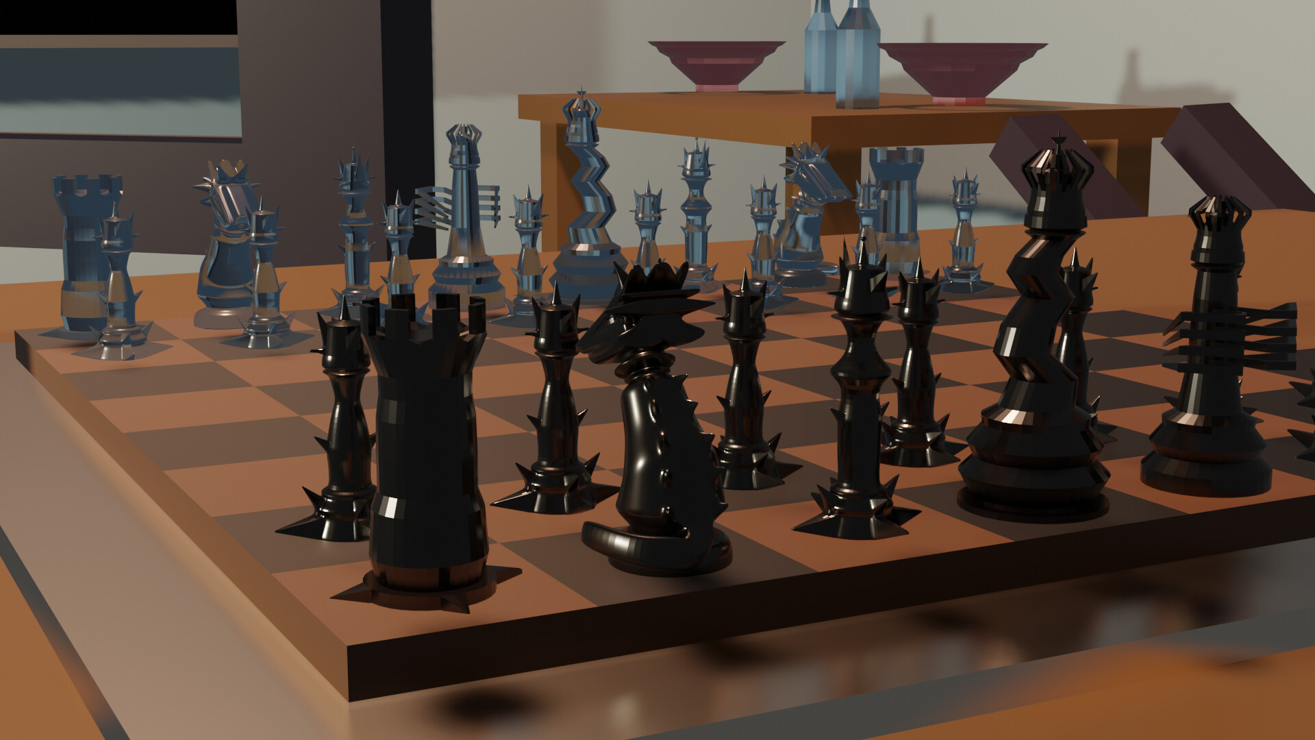 ArtStation - 3D Chess Set and room - Pre Animation