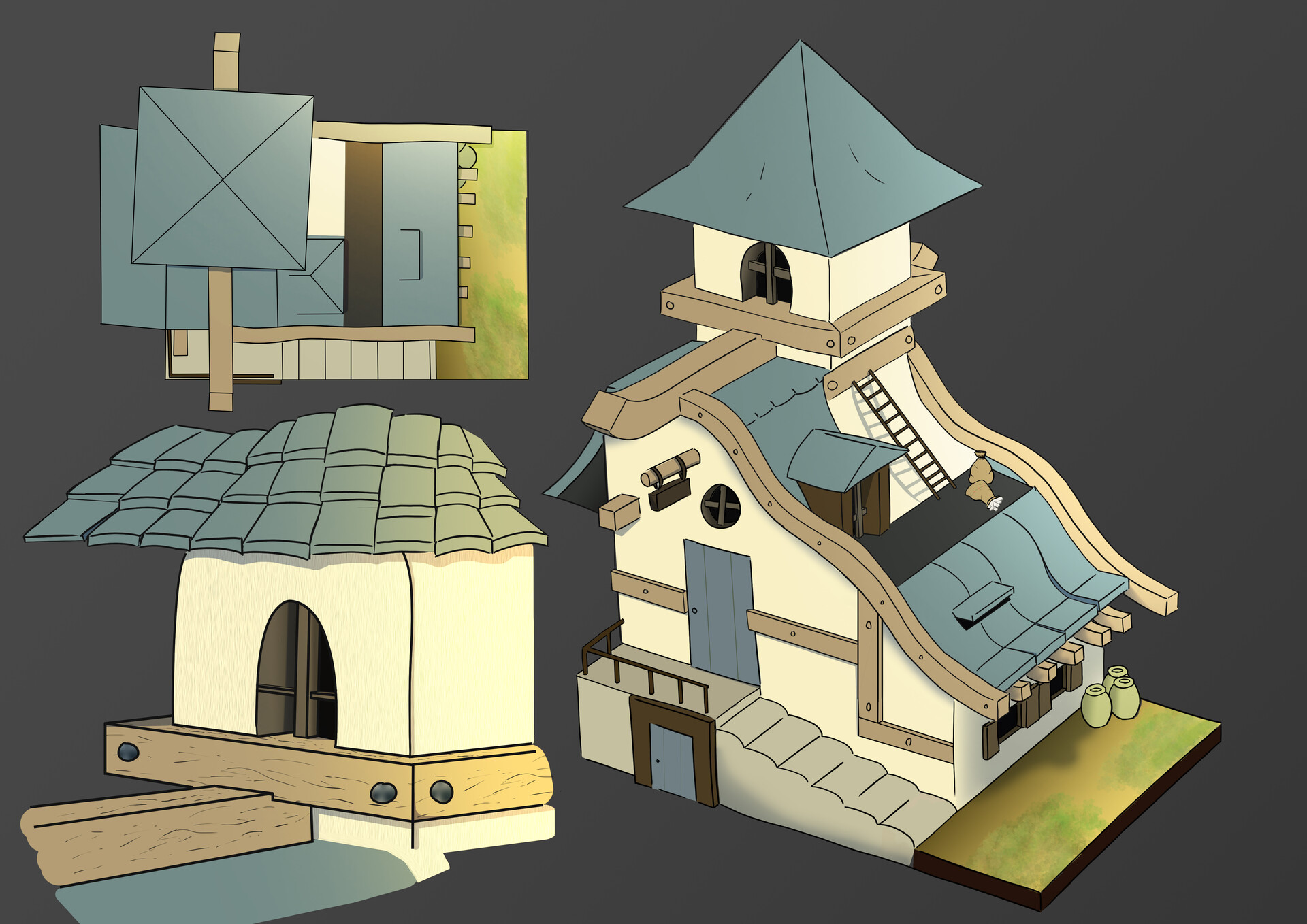 ArtStation - Old but Cute House