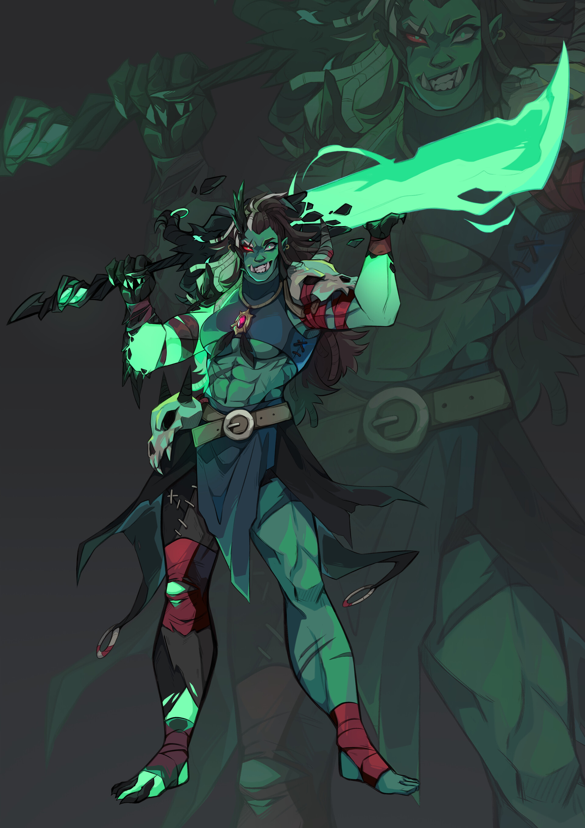 ArtStation - Tez the Cursed Orc