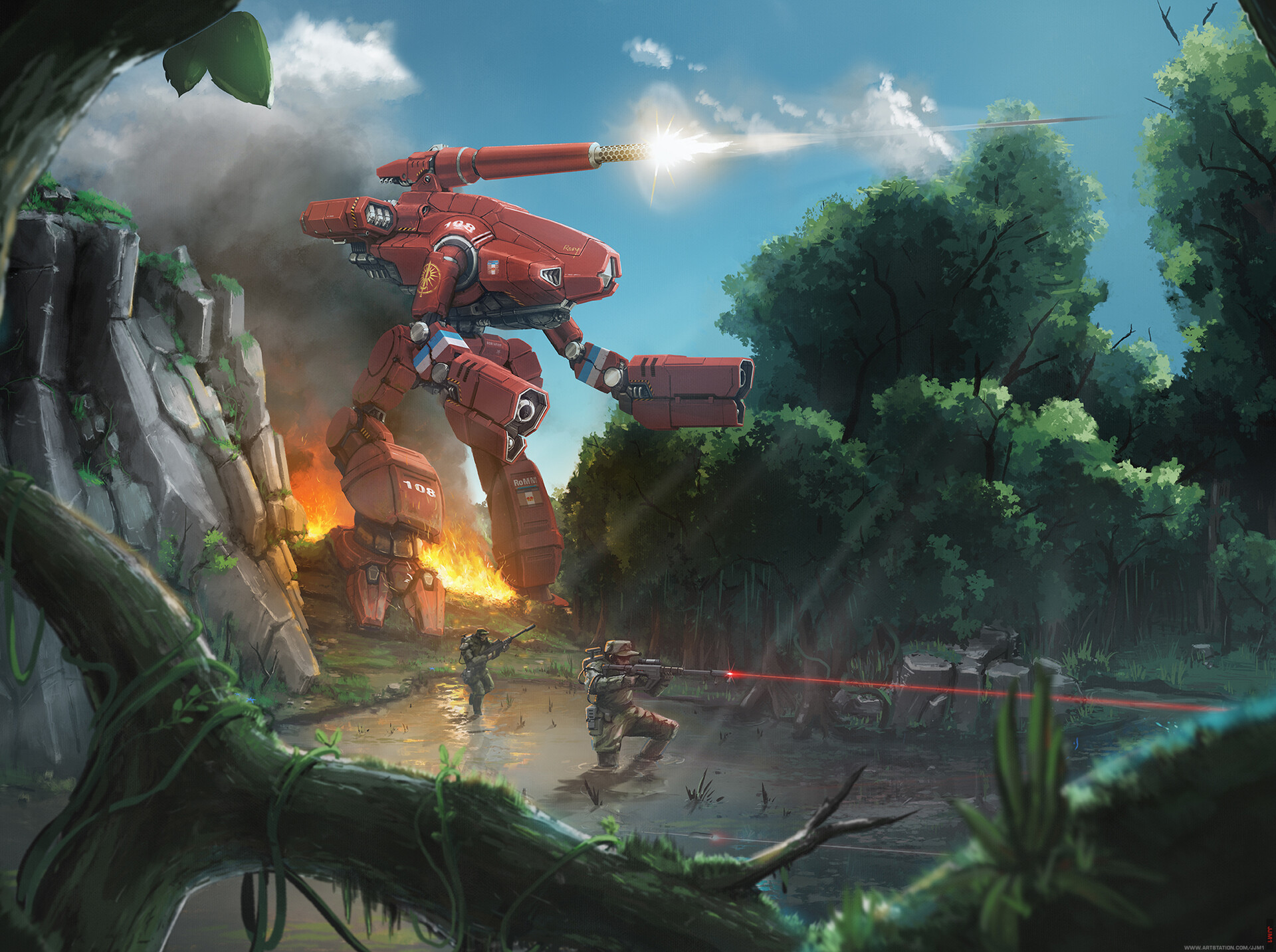 Jayden Morris - BattleTech - Wetlands Skirmish | Marauder 3R