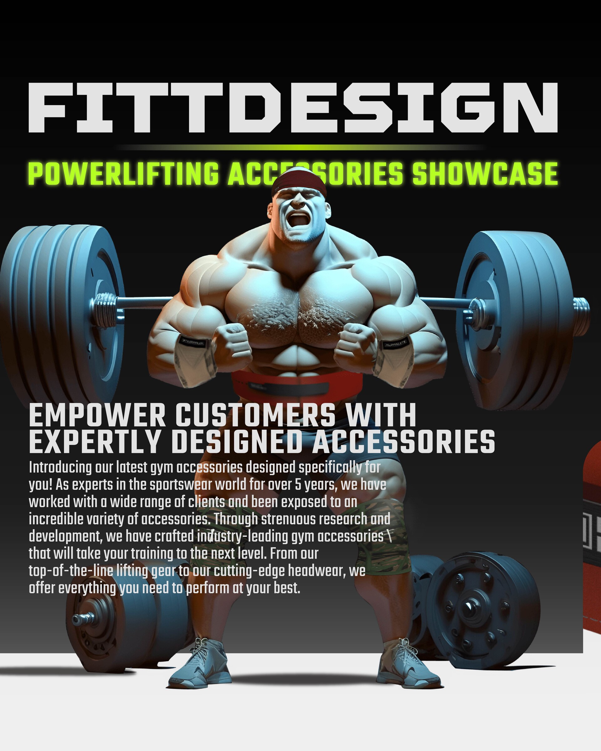 ArtStation - Power Up Your Workout with FittDesign's Powerlifting ...