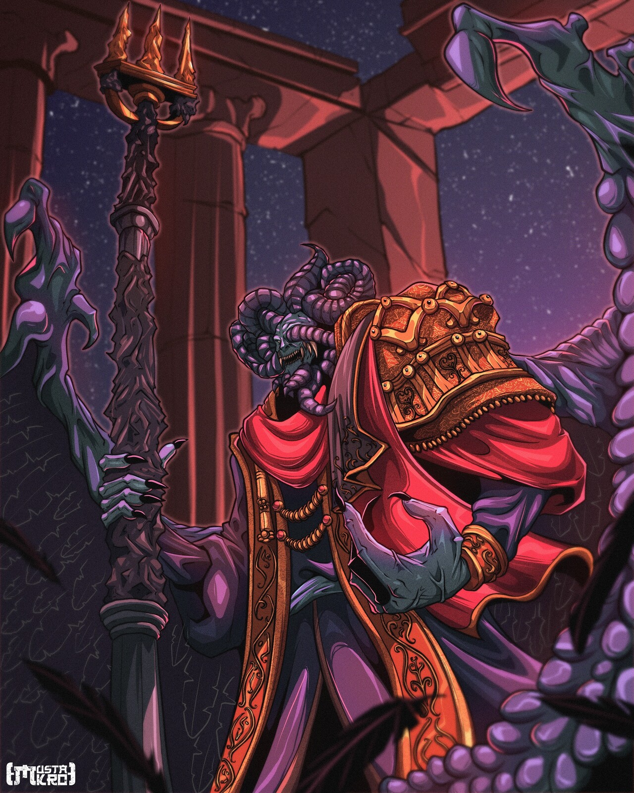 Mustakro - MOHG, LORD OF BLOOD - FANART