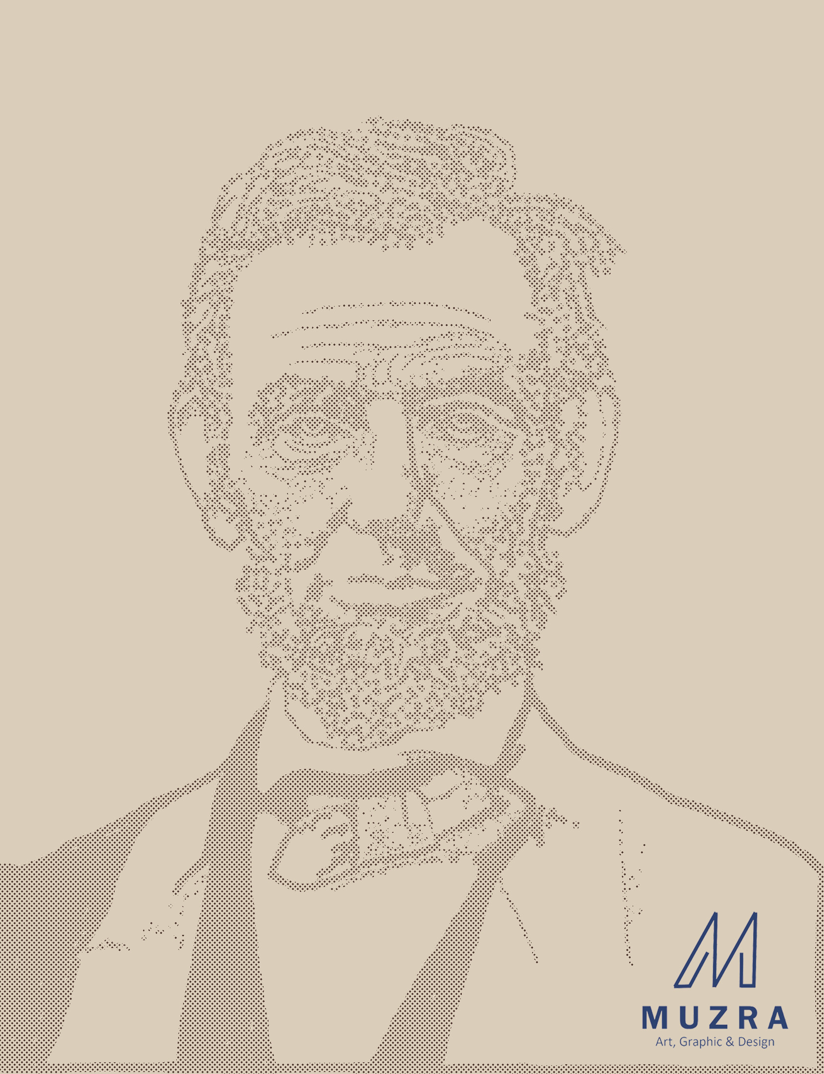 ArtStation - Abraham Lincoln 2D Dot Art