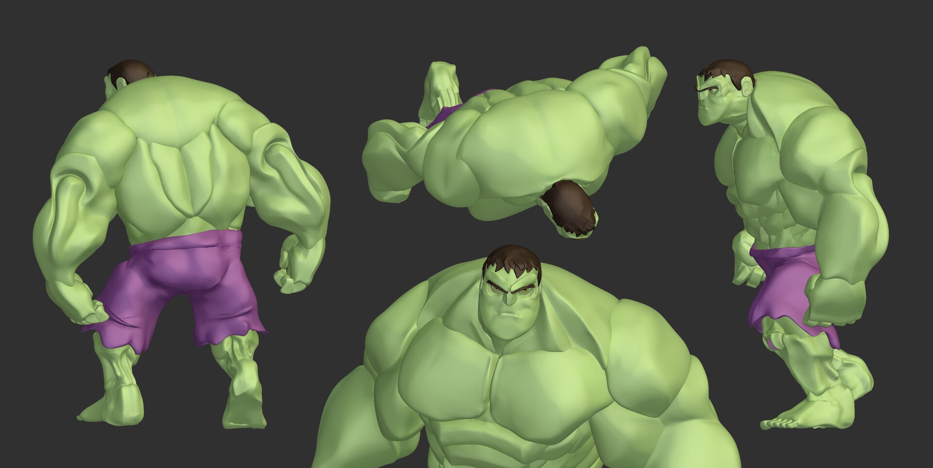 ArtStation - Hulk Model ZBrush
