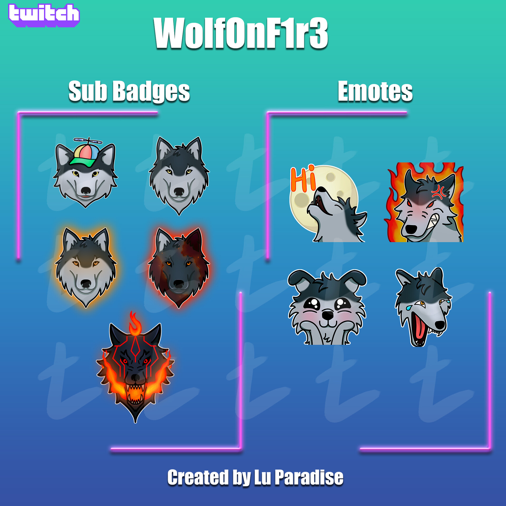 ArtStation - Sub Badges & Emotes