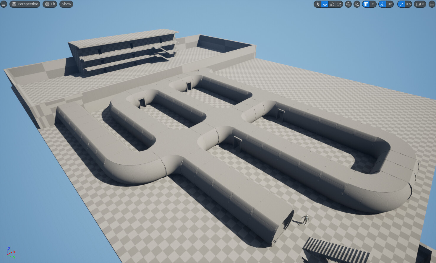 ArtStation - Level Design in Grey Box | First Level | Unreal Engine 5