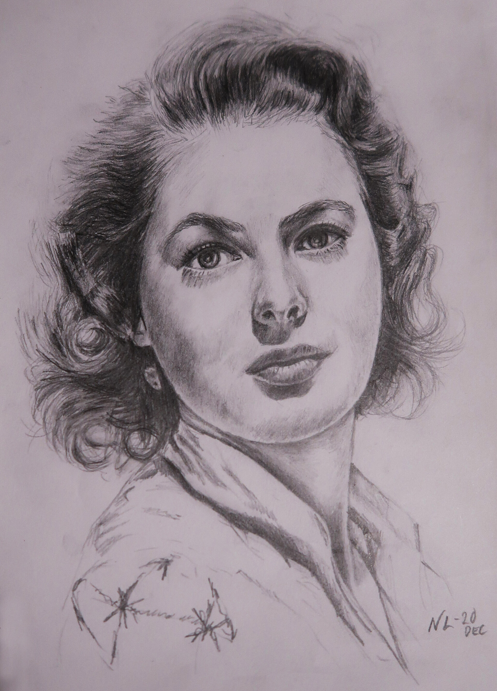 ArtStation - Ingrid Bergman Portrait