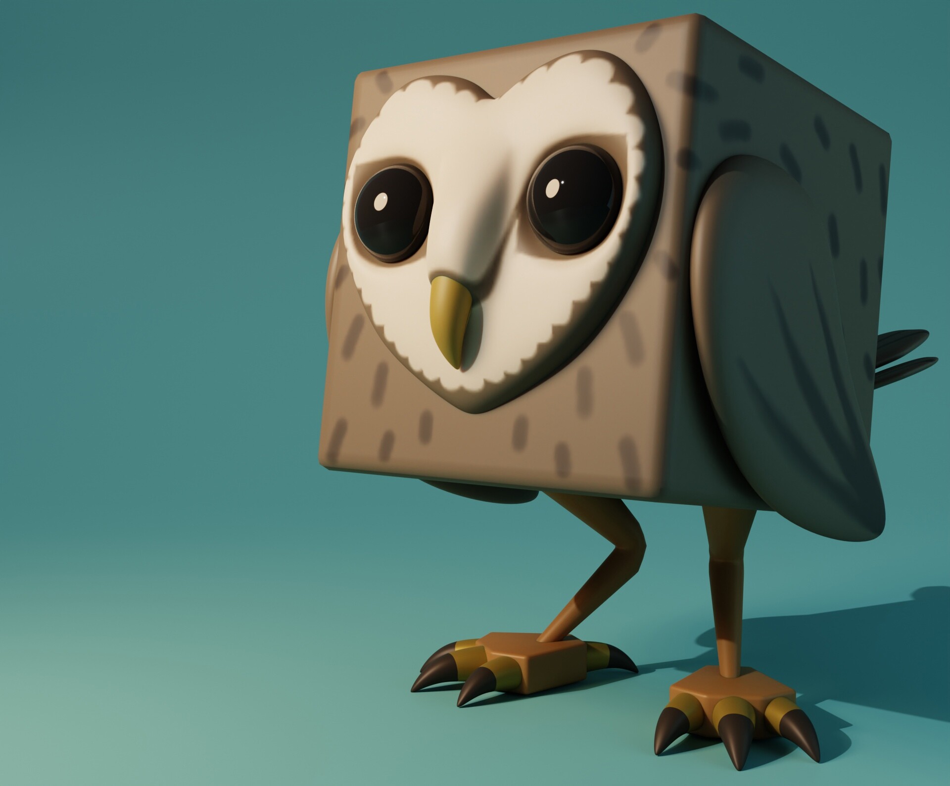 ArtStation - Сова пересмотревшая майнкрафт... / Owl revisiting minecraft...