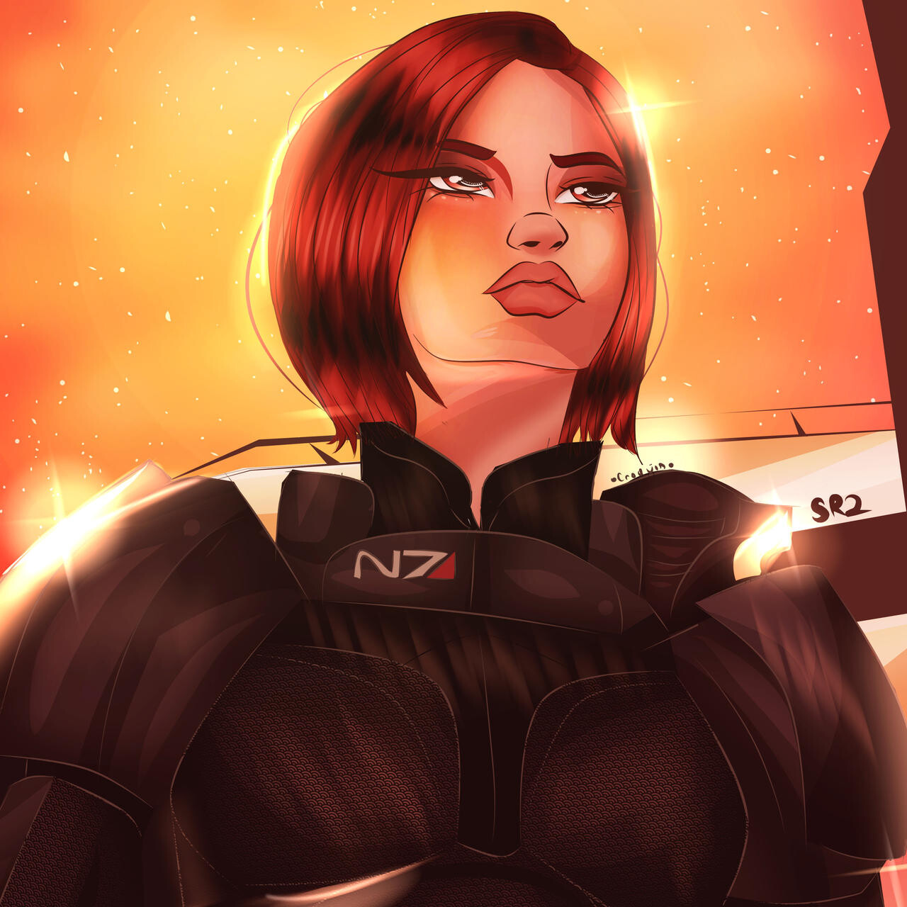 ArtStation - Commander Shepard