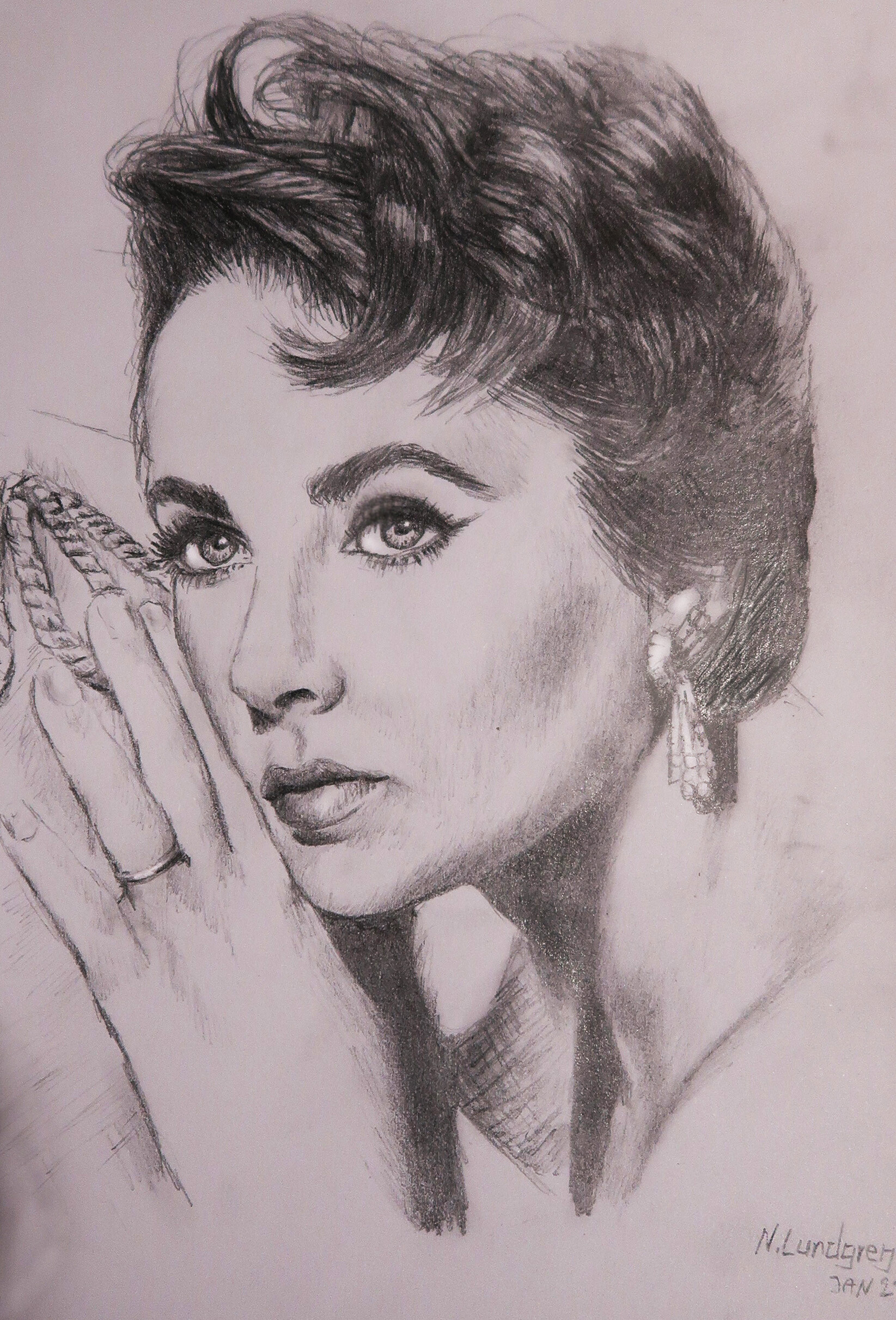 ArtStation - Liz Taylor Portrait