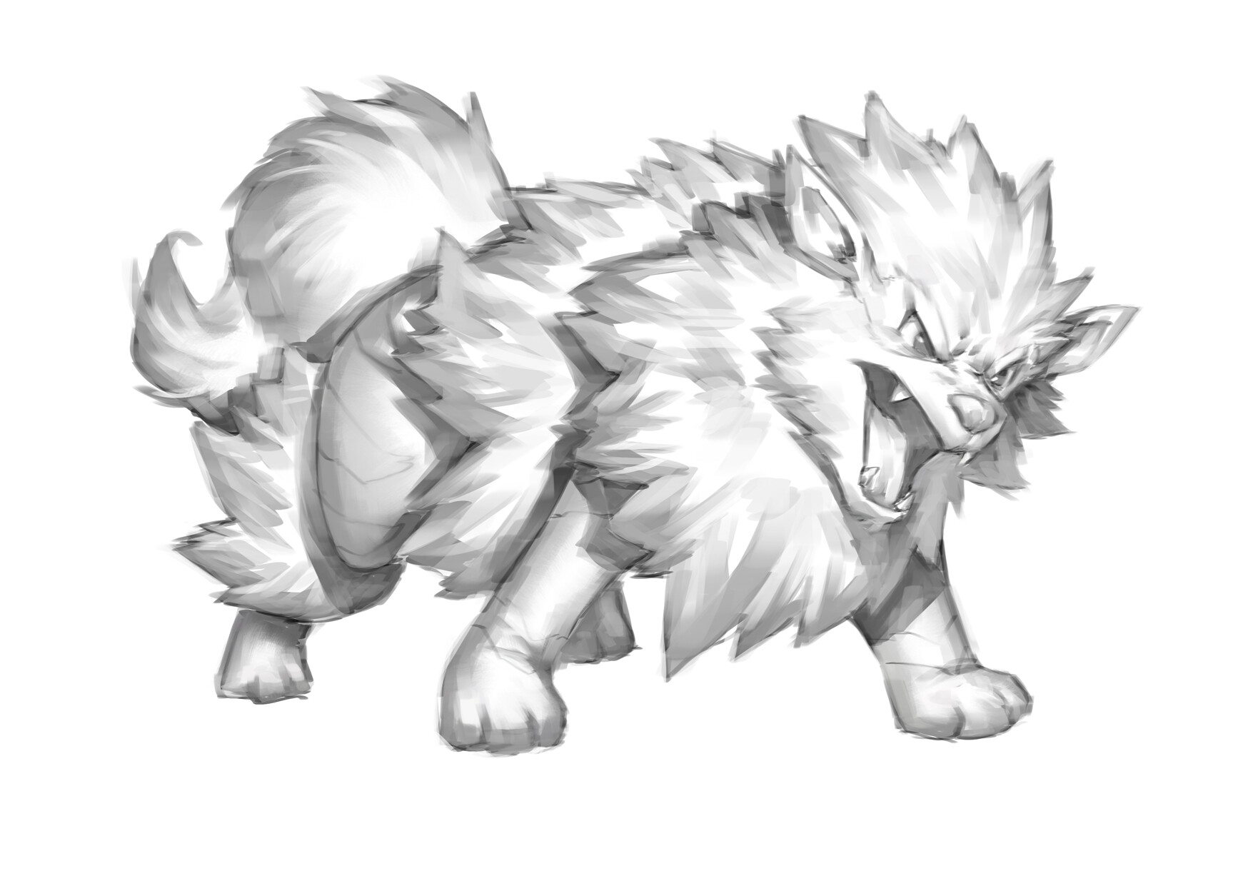 Arcanine Pokemon Drawing