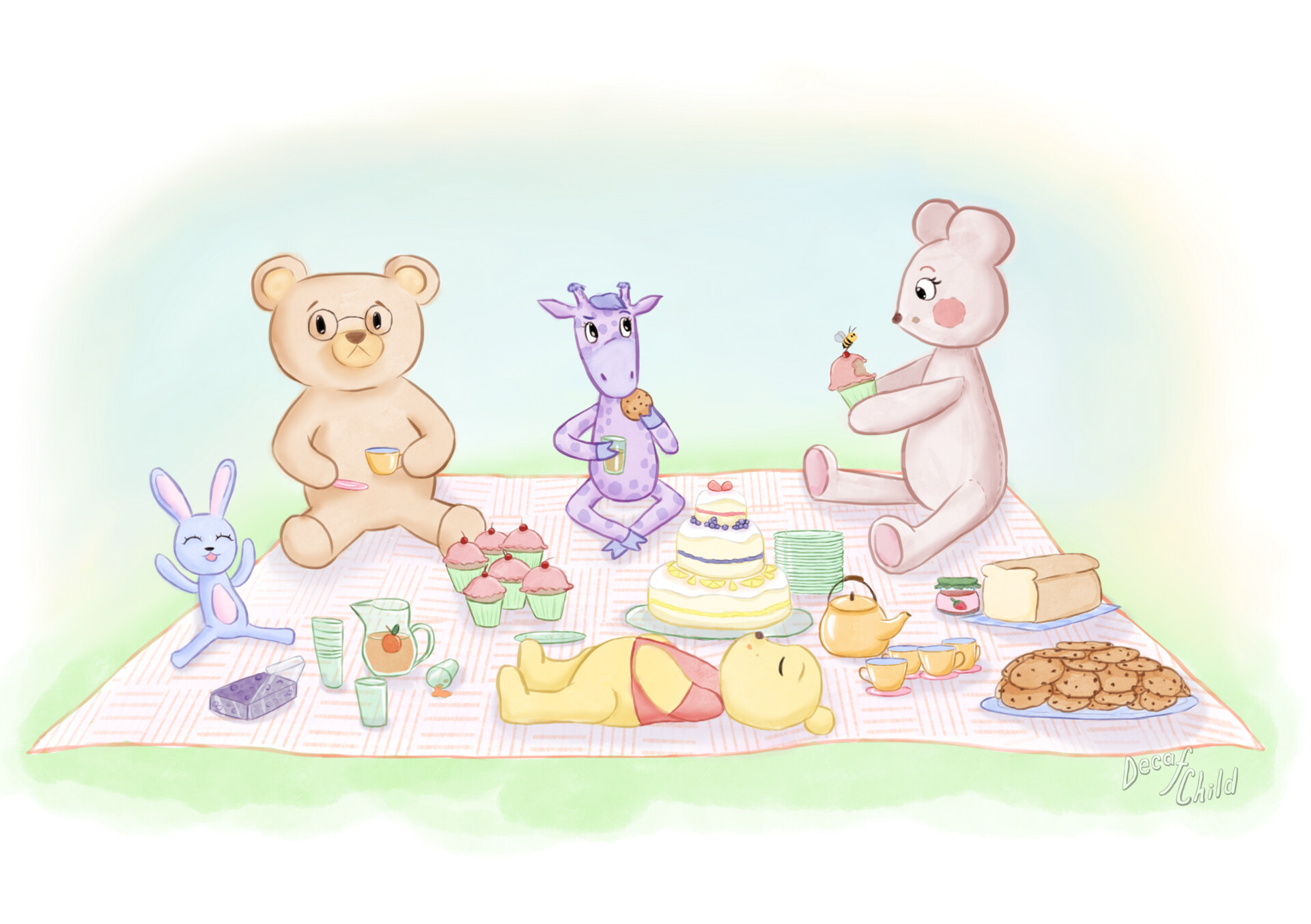 ArtStation - Teddy Bear Tea Party