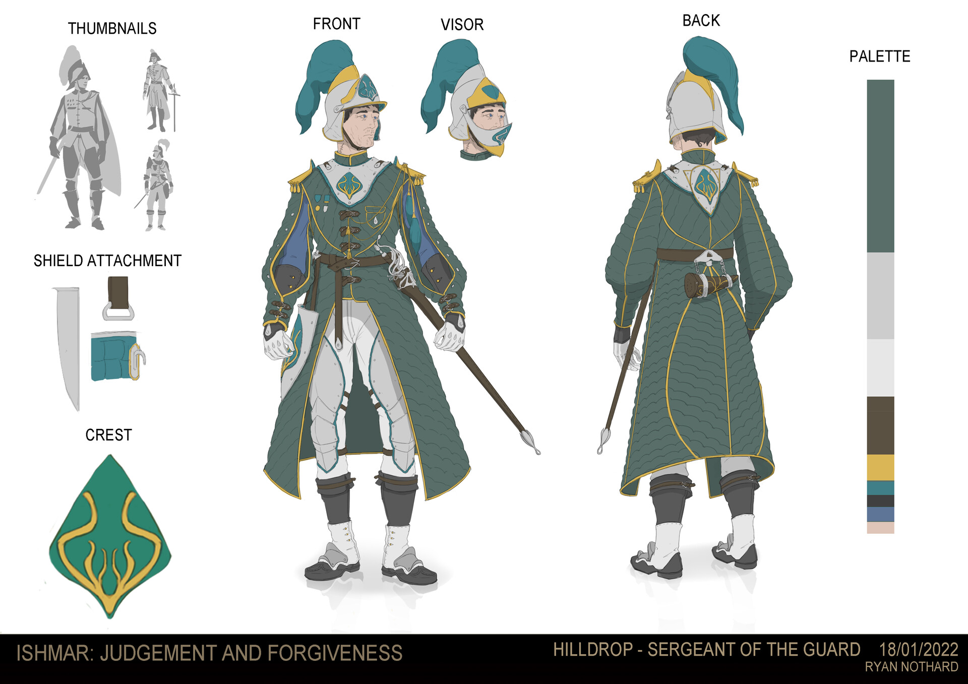 ArtStation - Hilldrop - Sergeant of the Guard