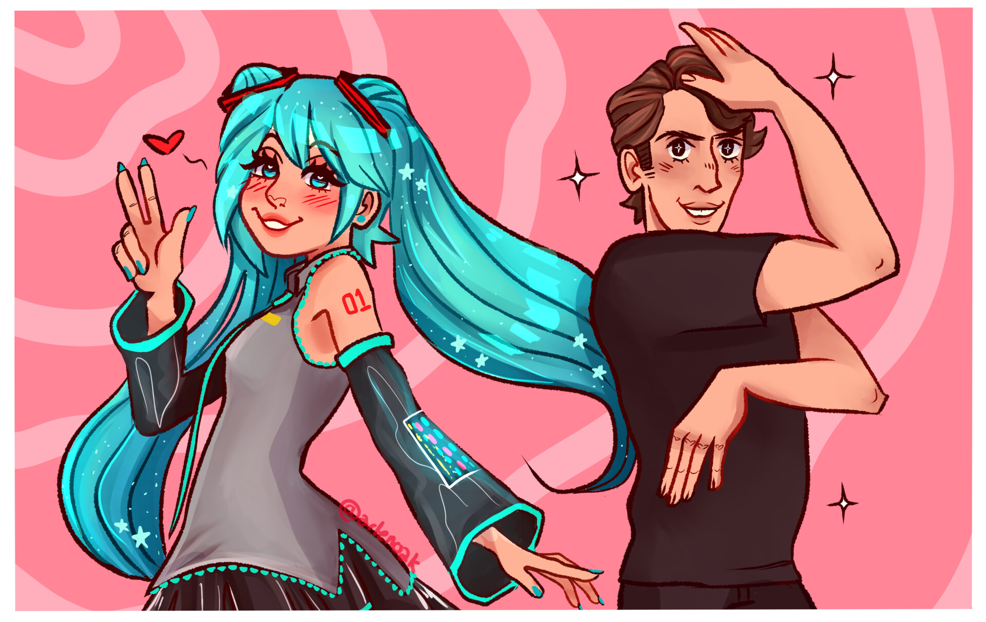 ArtStation - Jerma + Miku