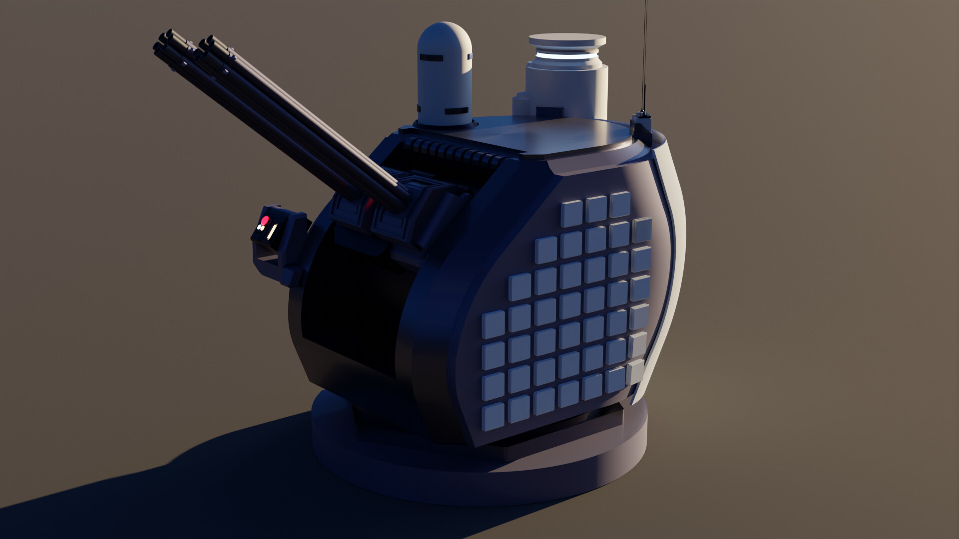 ArtStation - Concept for a futuristic turret