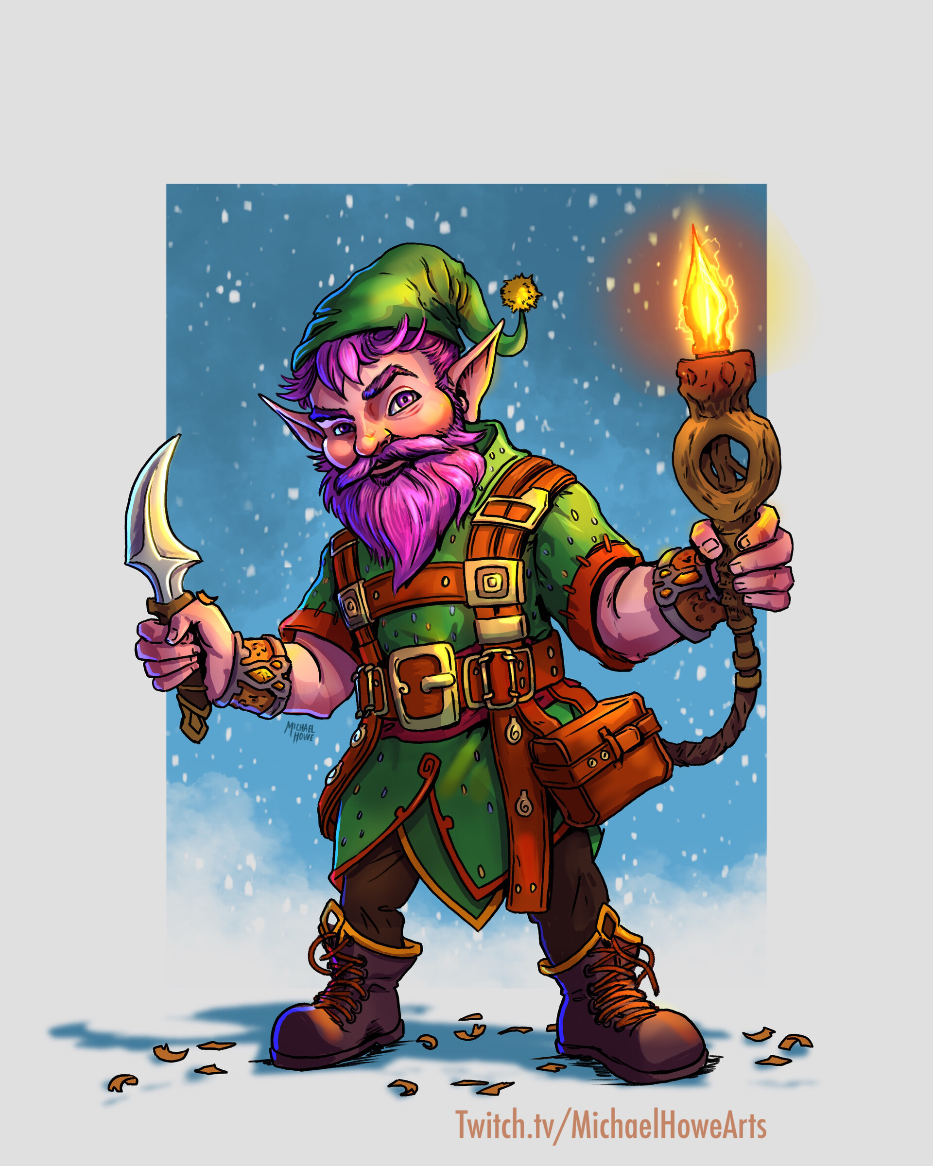 Michael Howe - Holiday RPG Drawings