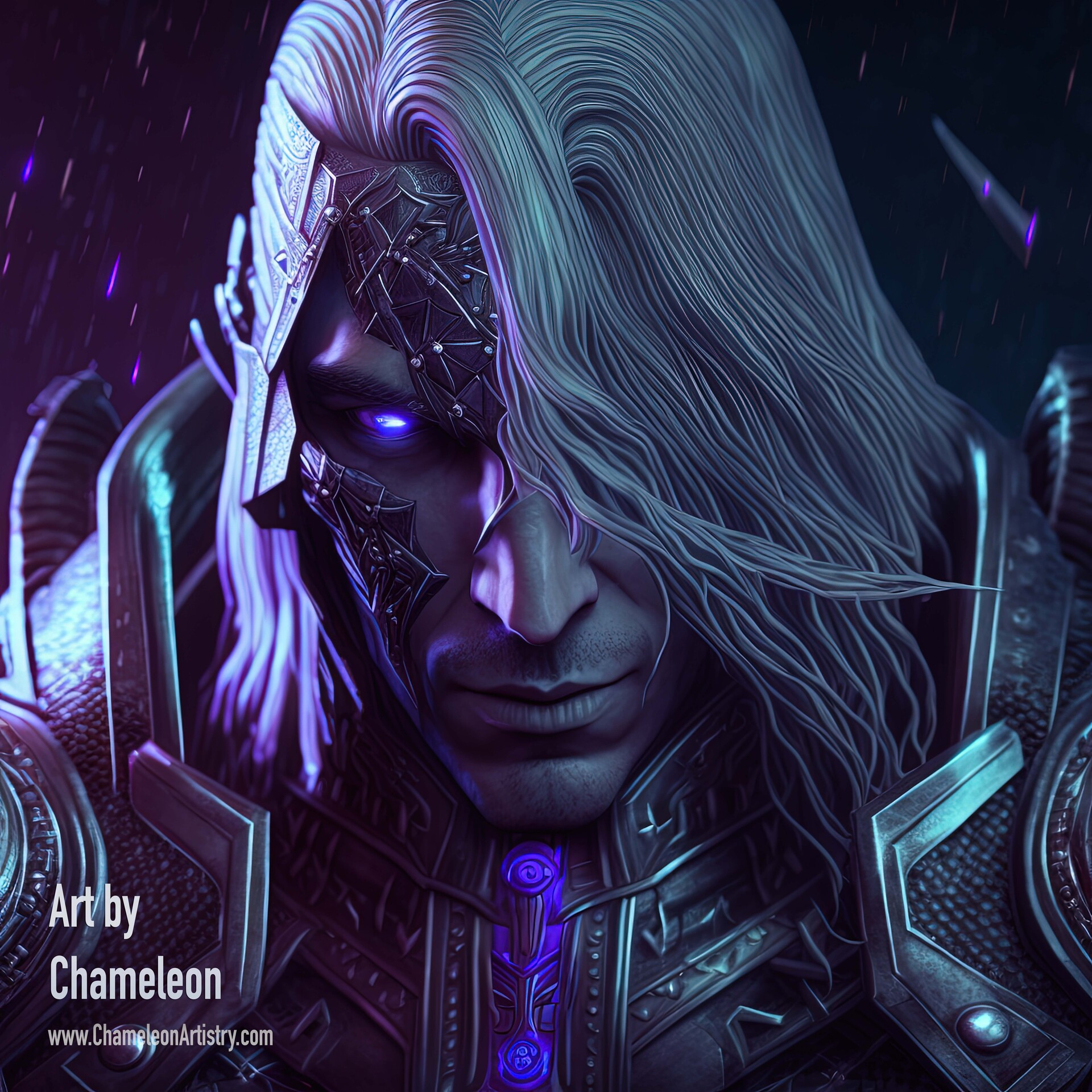 ArtStation - Drizzt Do'Urden as a Cyberpunk Elf Ranger