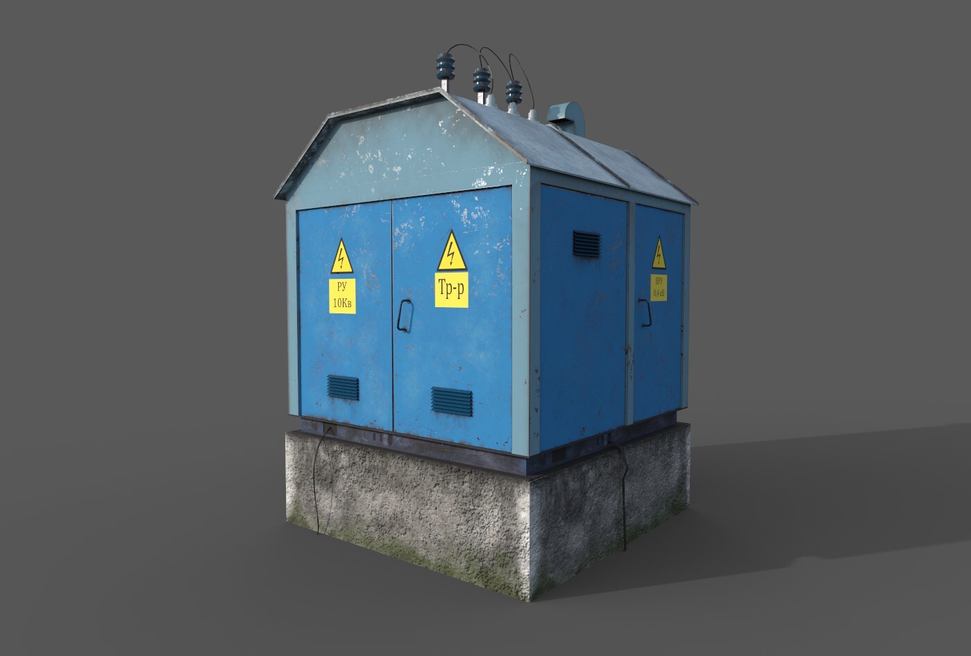 ArtStation - Electrical substation (low poly)