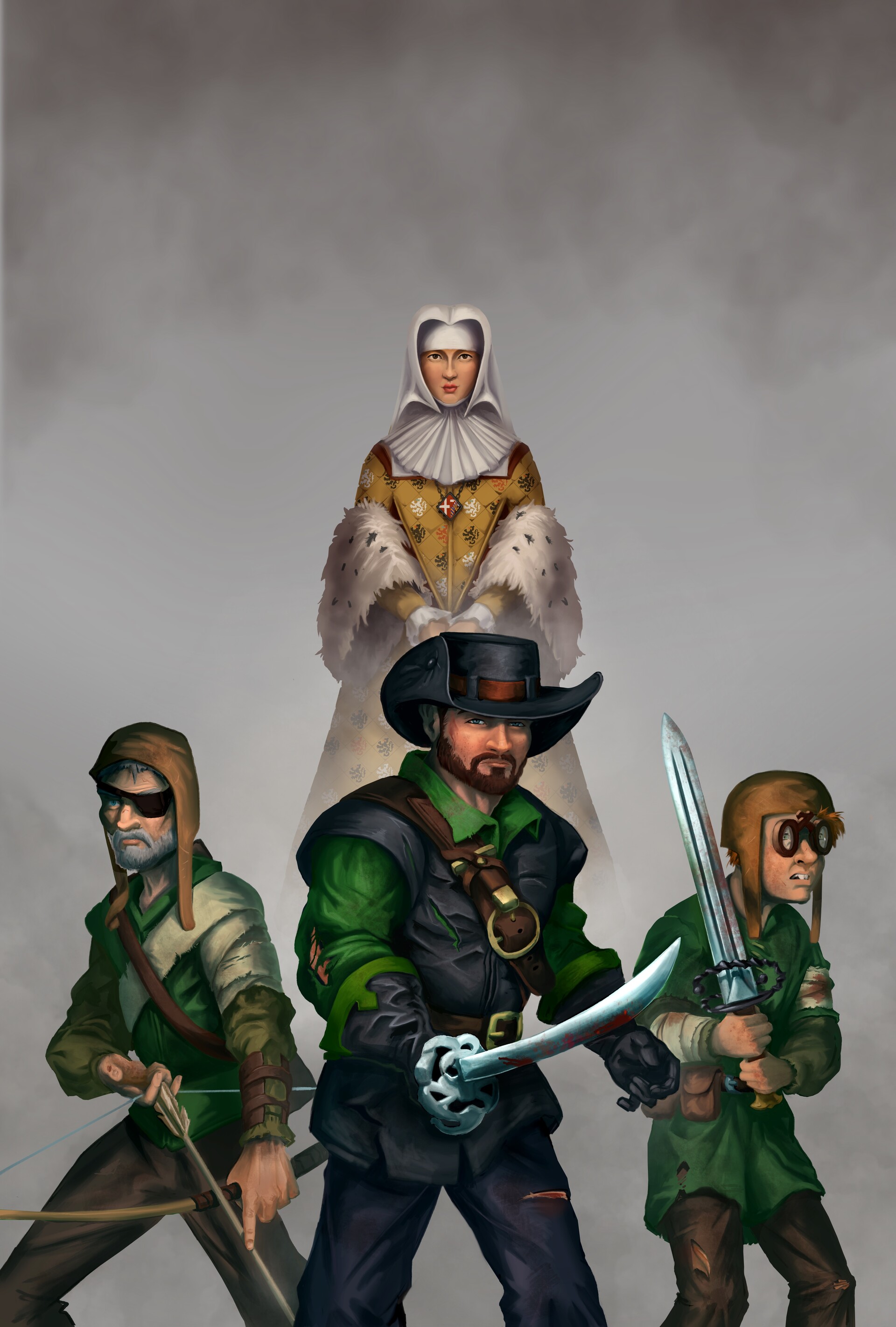 ArtStation - No Tears Inheritance, Book Cover Commission