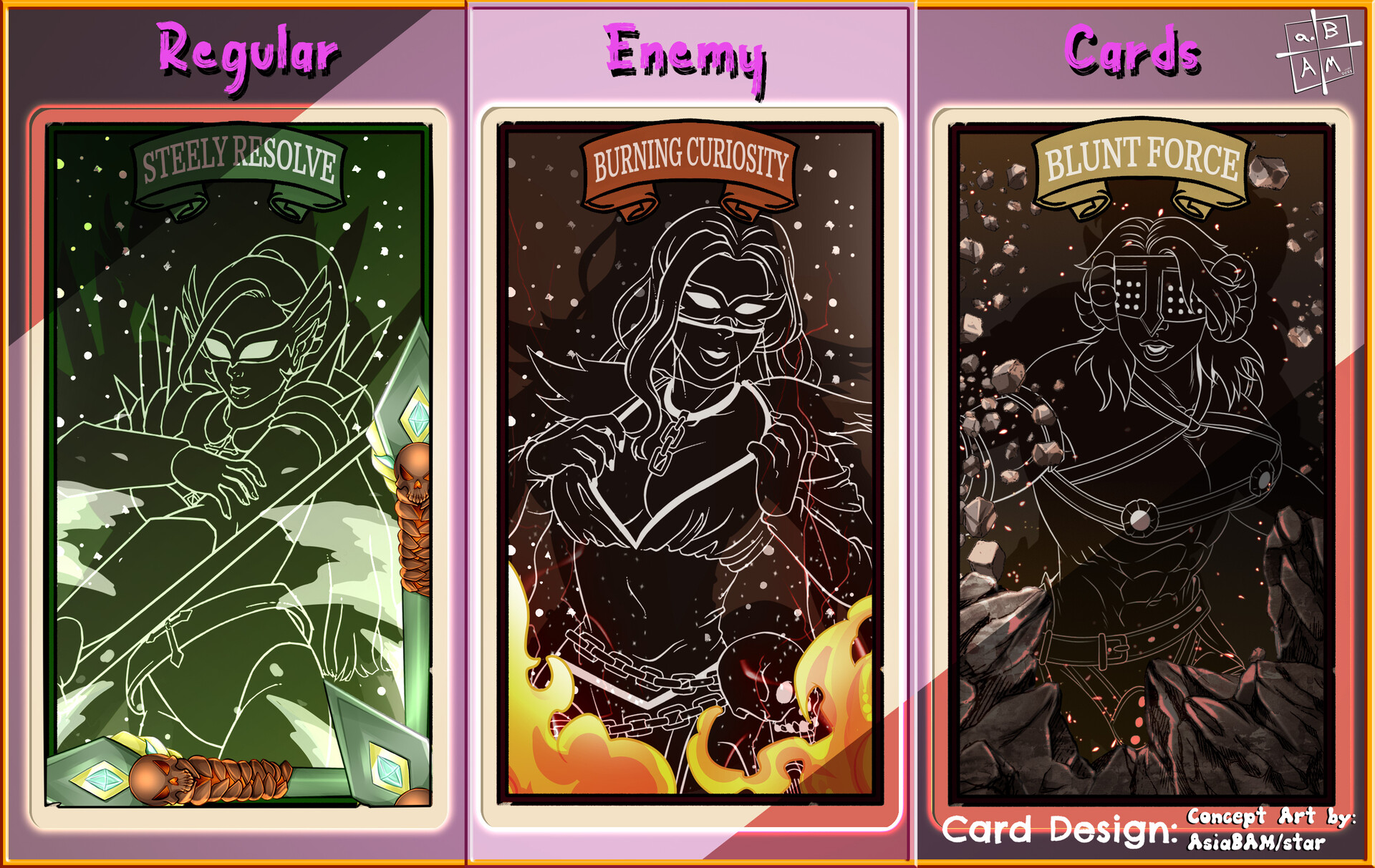 ArtStation - Modern Tarot Like Card Design (R18)