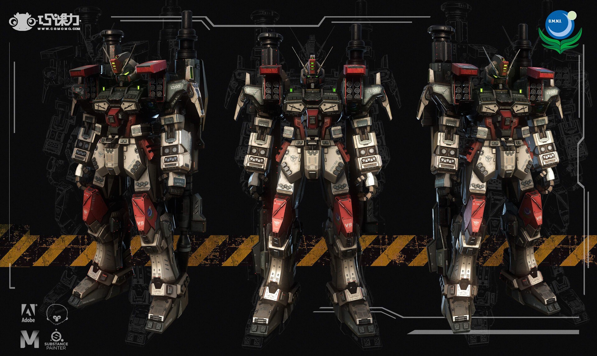 巧课力 CGmomo - 【学生作品】徐照明 --《暴风高达》