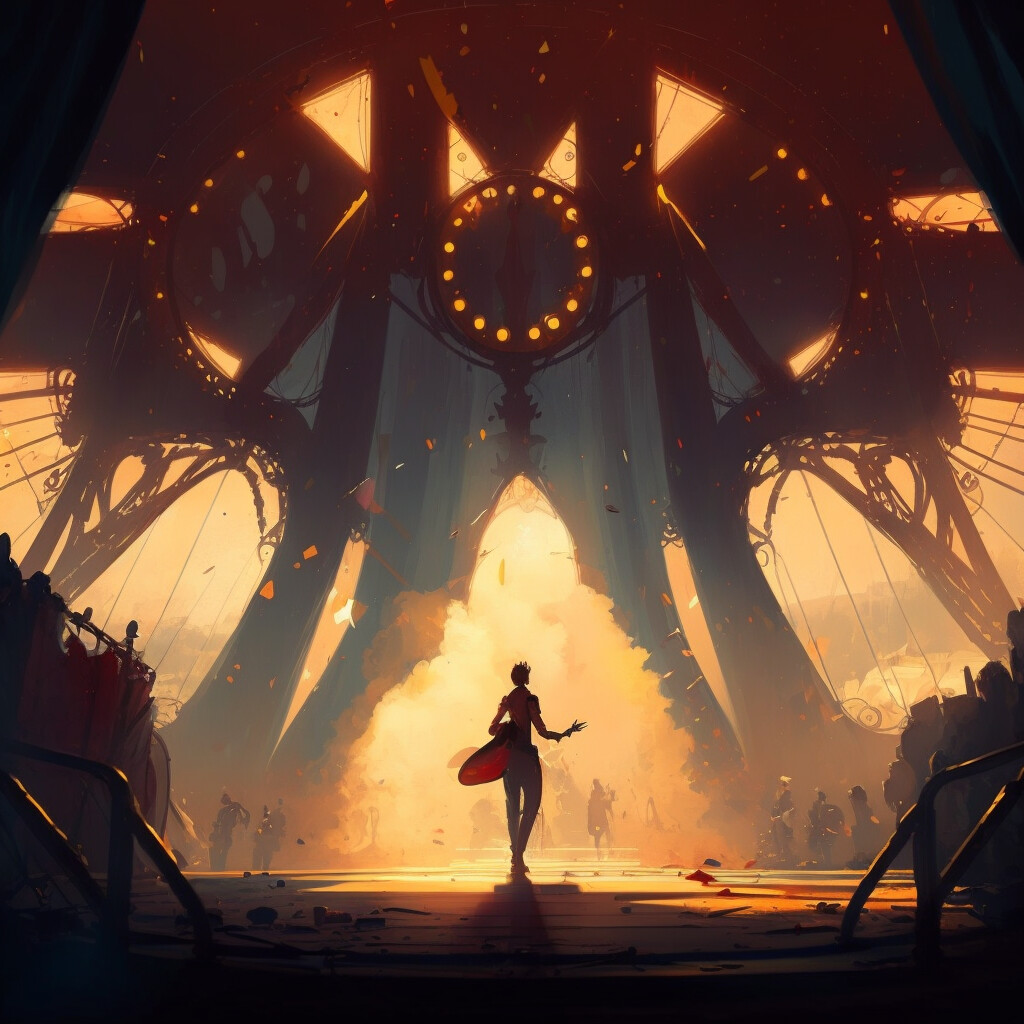 ArtStation - Showtime Spectacular: A Vibrant Digital Painting of Circus ...