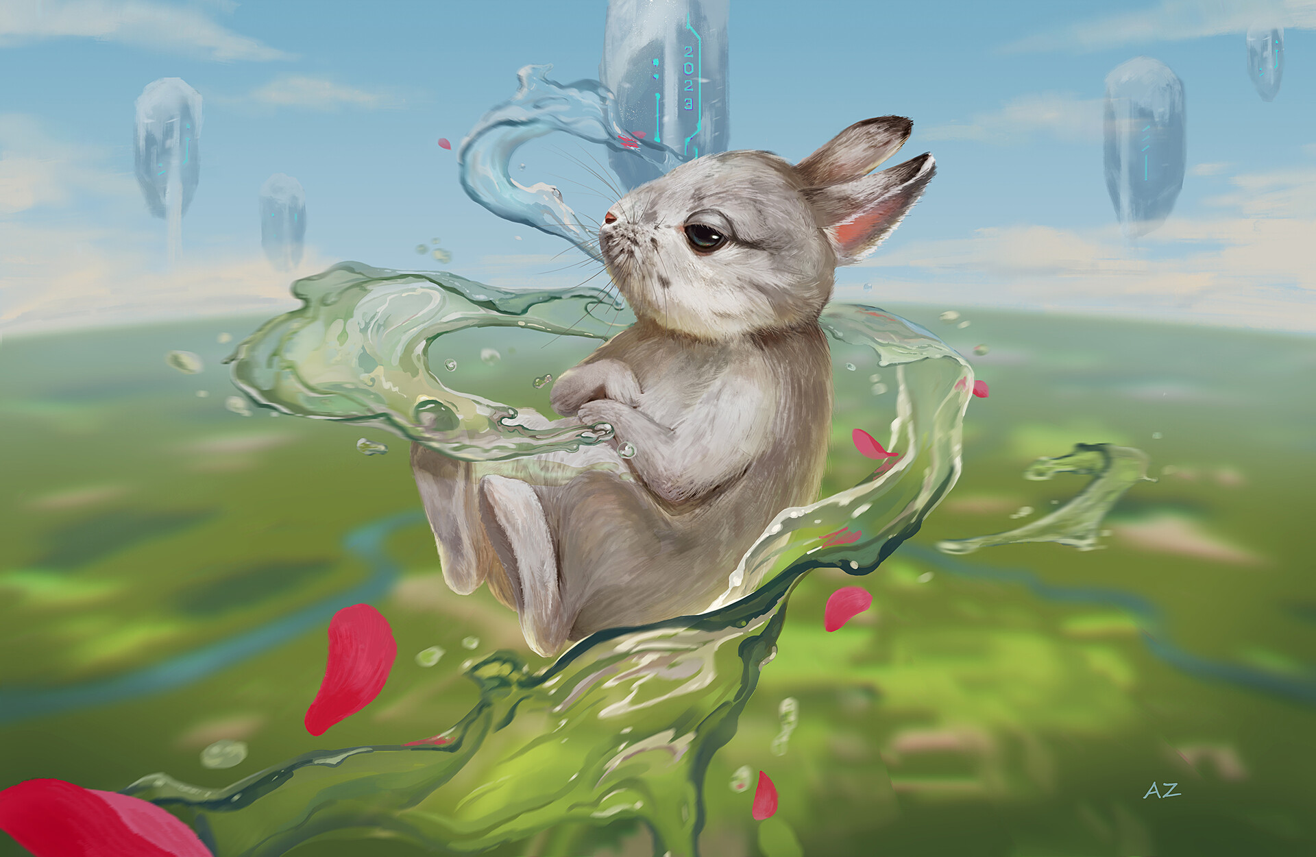 ArtStation - 虎年、兔年贺图