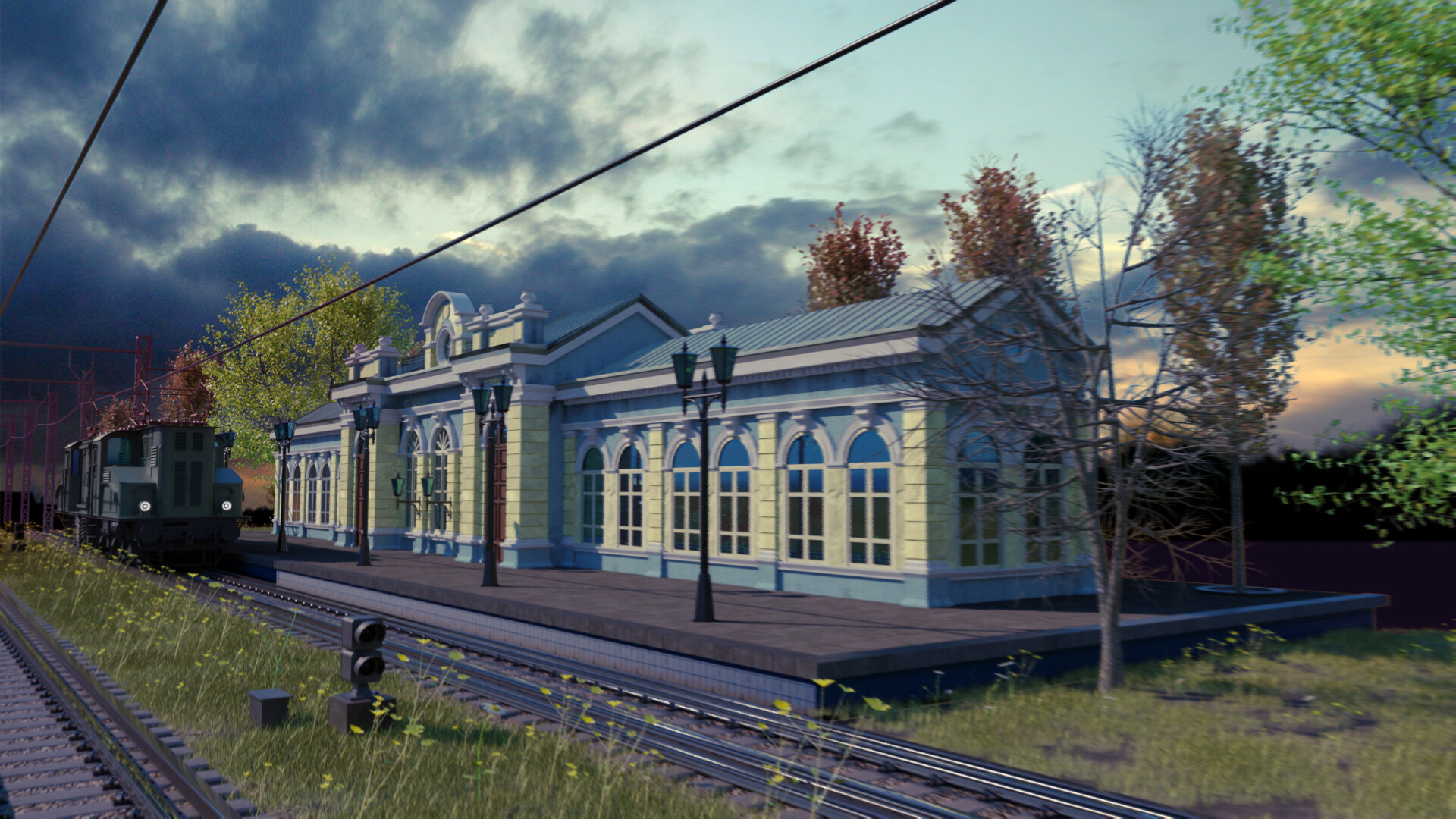 ArtStation - Train station