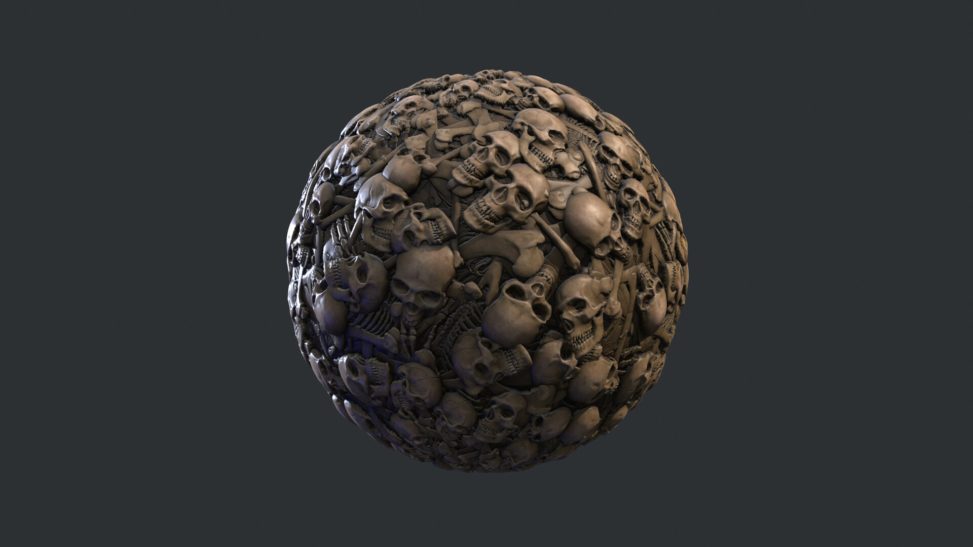 ArtStation - Skull Pile Material - Substance Designer