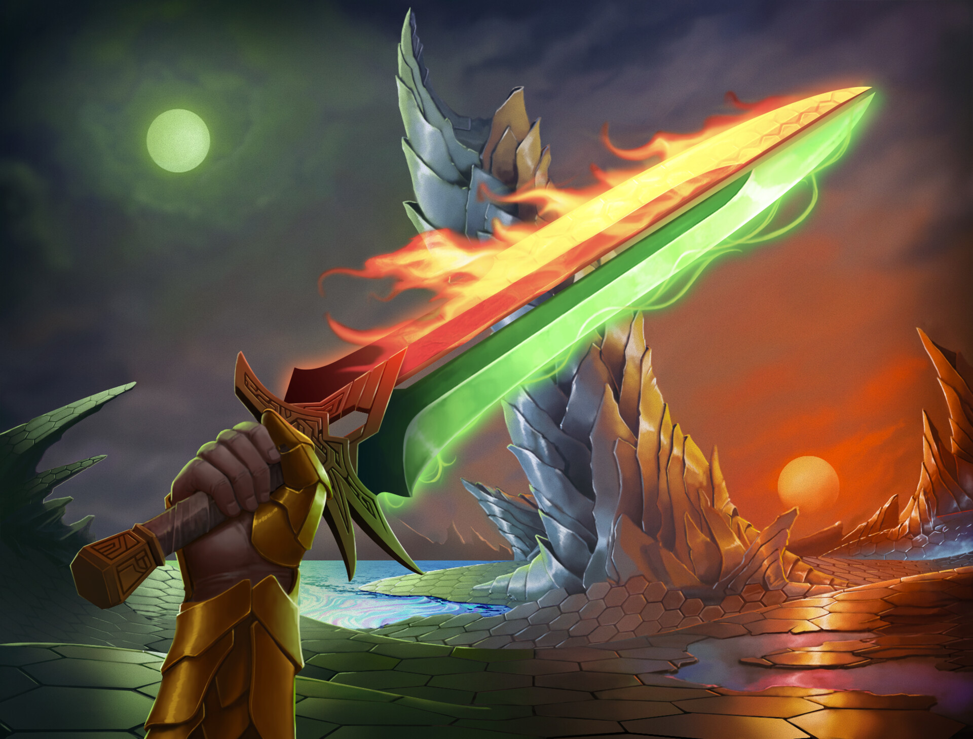 I.Ben Naceur - Sword of Forge and Frontier, MTG fan art