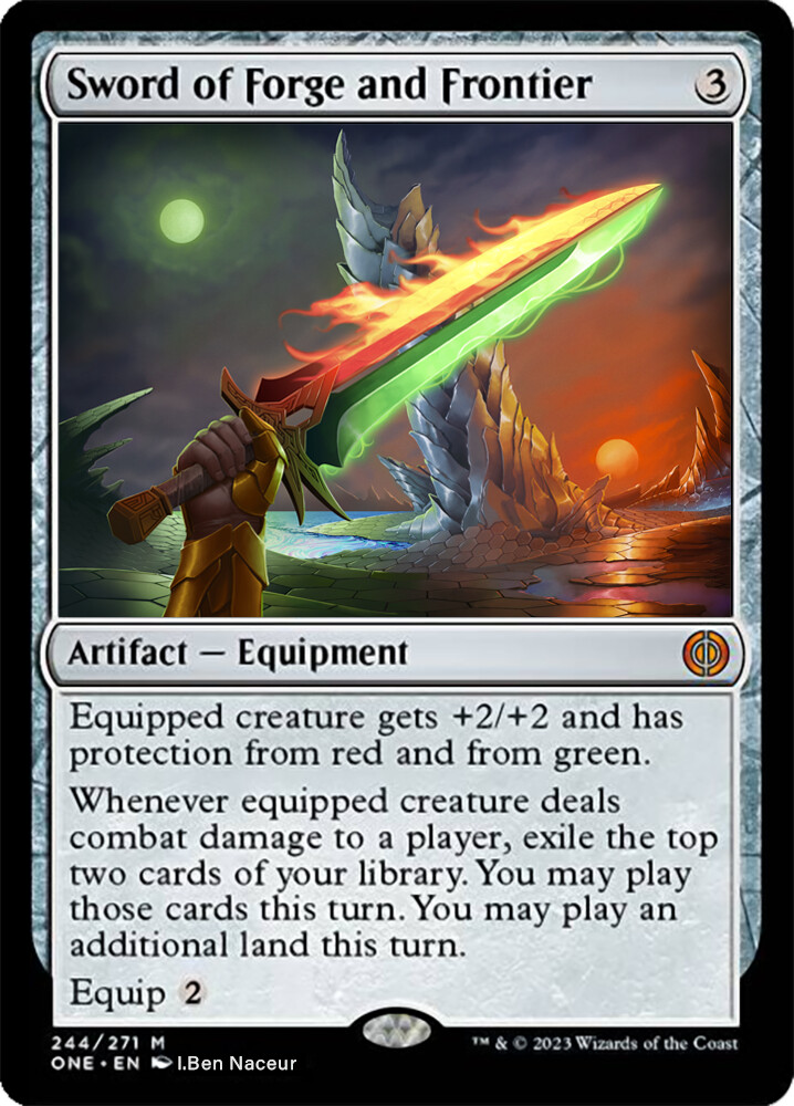 I.Ben Naceur - Sword of Forge and Frontier, MTG fan art
