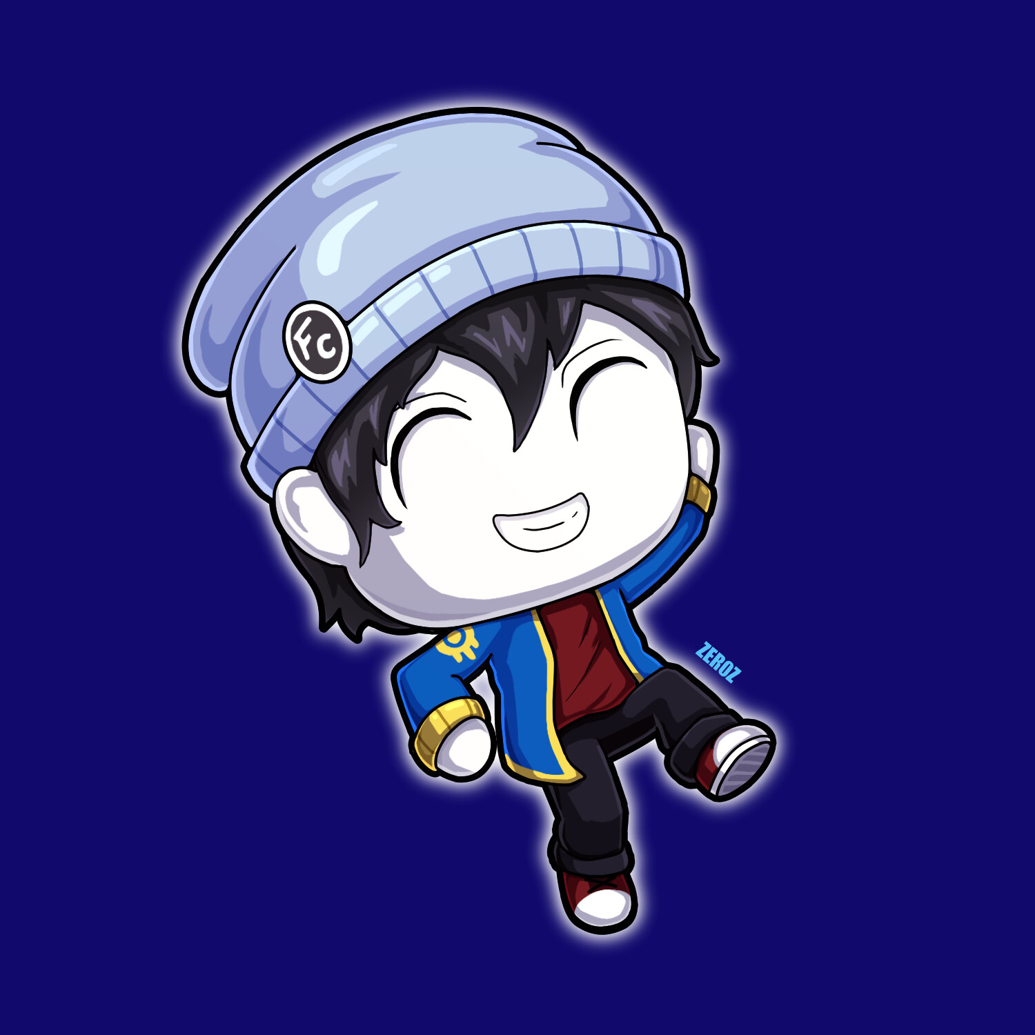 Zeroz Vi - Chibi Cartoon - Youtubers