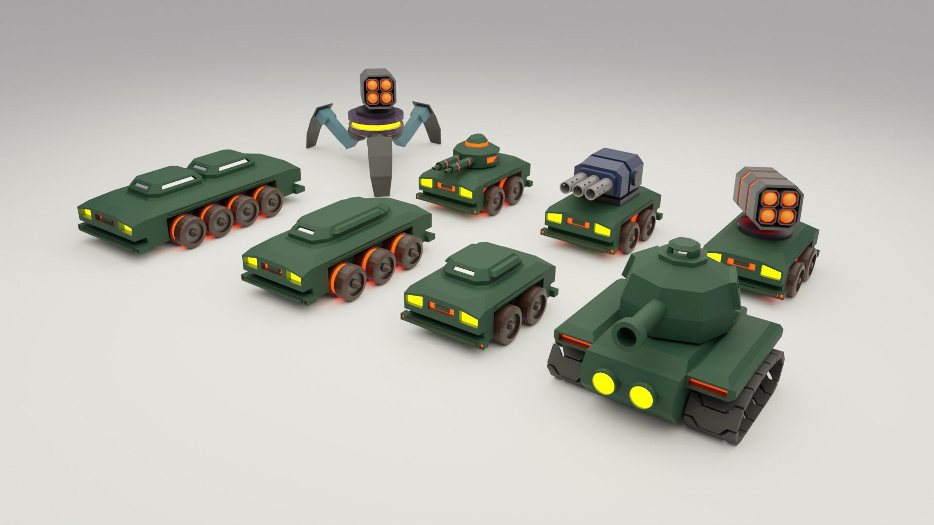 ArtStation - Low-poly vehicles