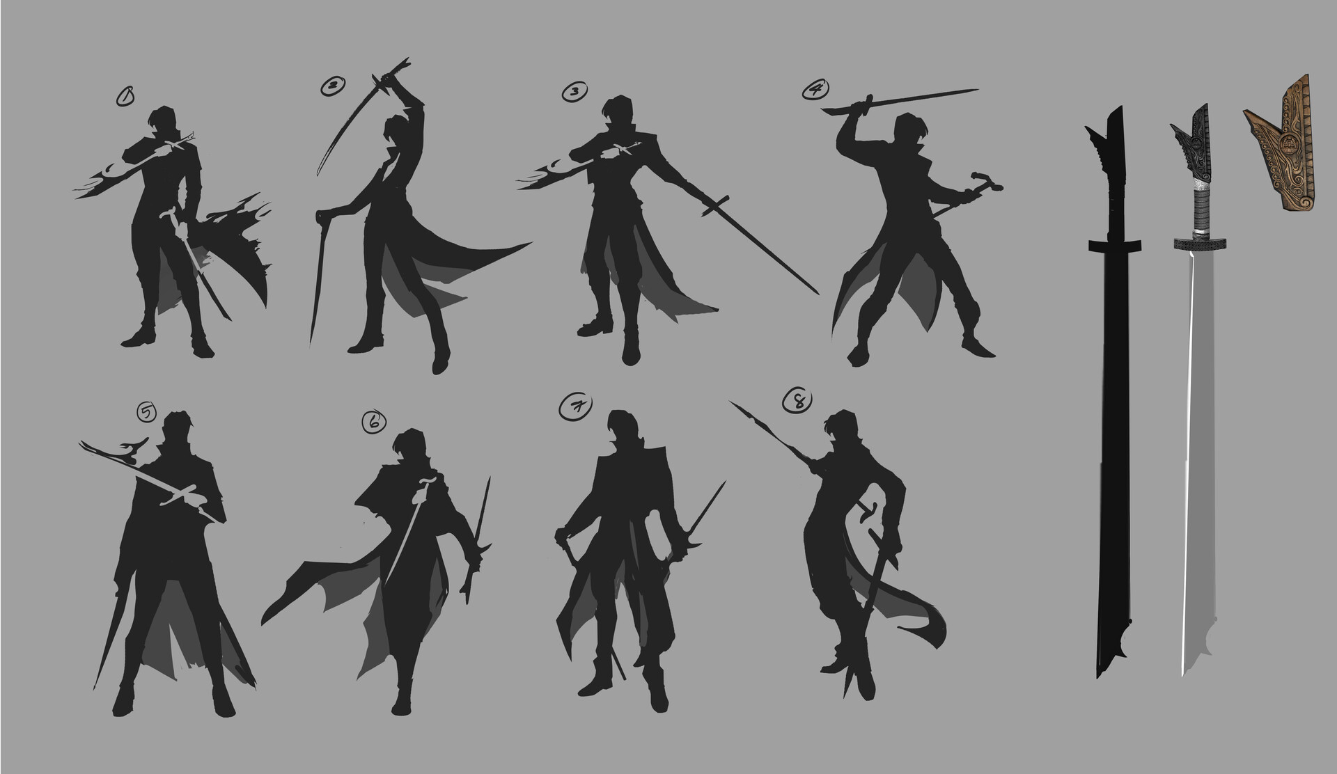 ArtStation - dnd commission. pose selection sheet