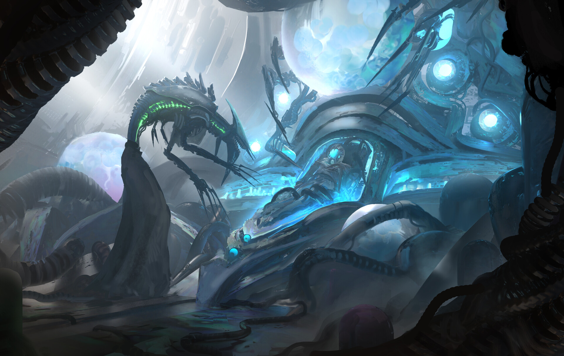 ArtStation - Magic the Gathering - All will be One: Blue sphere concept art
