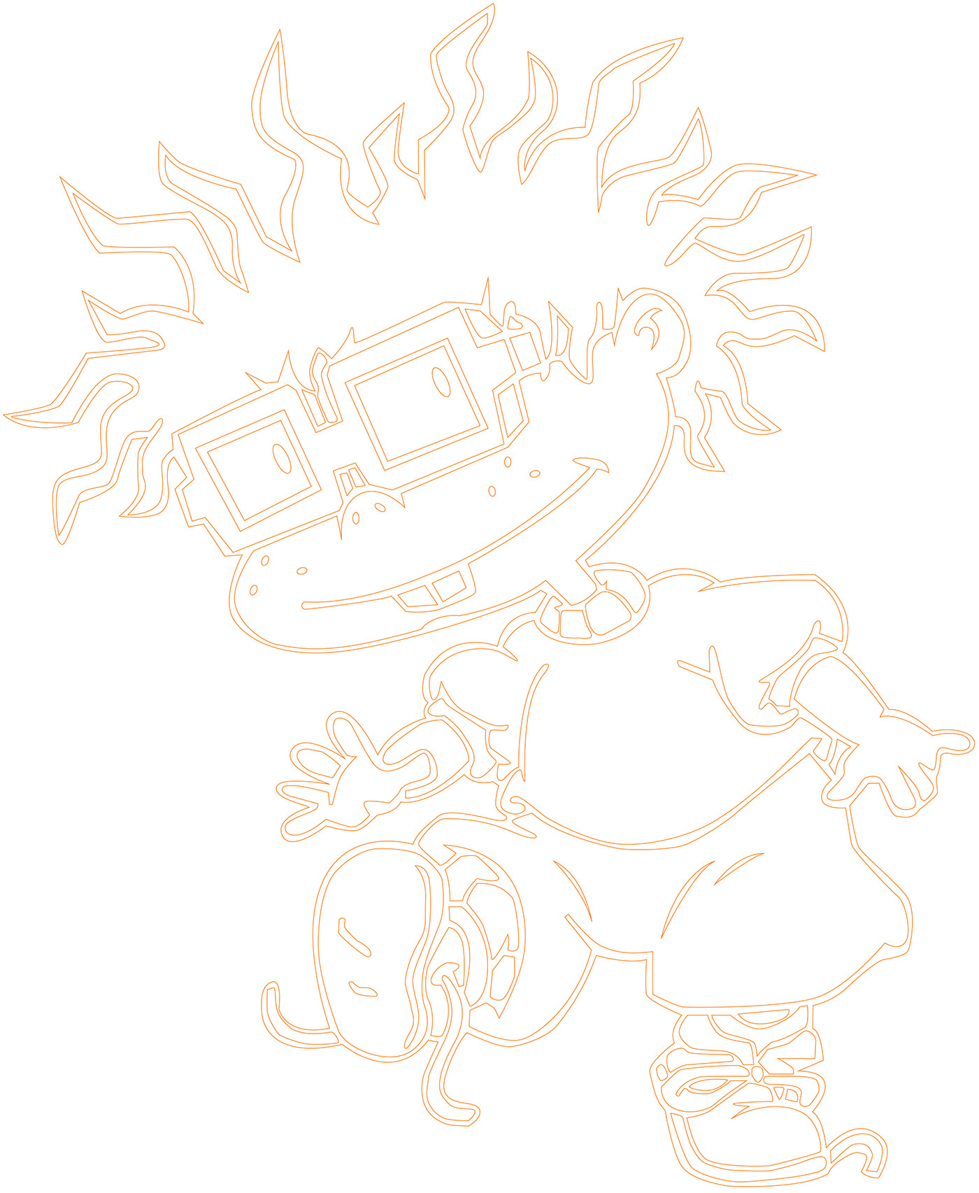 chuckie rugrats coloring pages