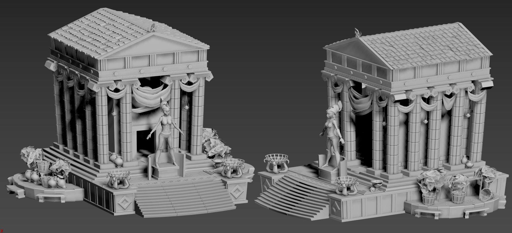 ArtStation - Athena Temple Game art