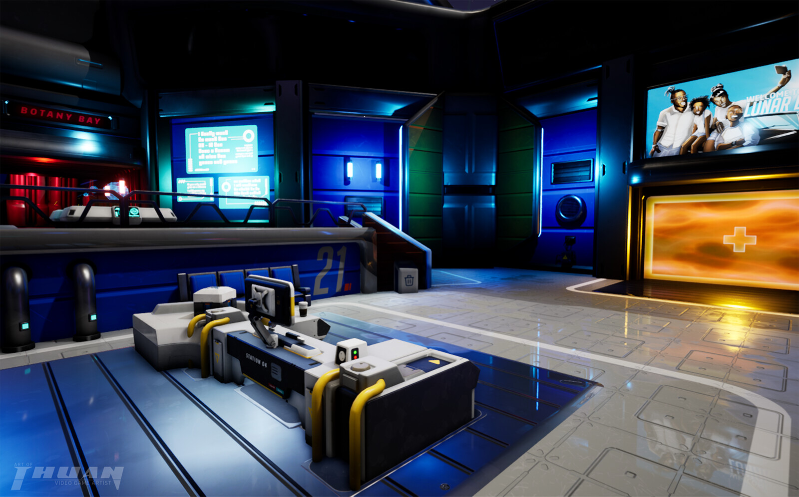 Thuan Ho - Lunar Base 21: Overwatch Fan Map Unreal Engine 5