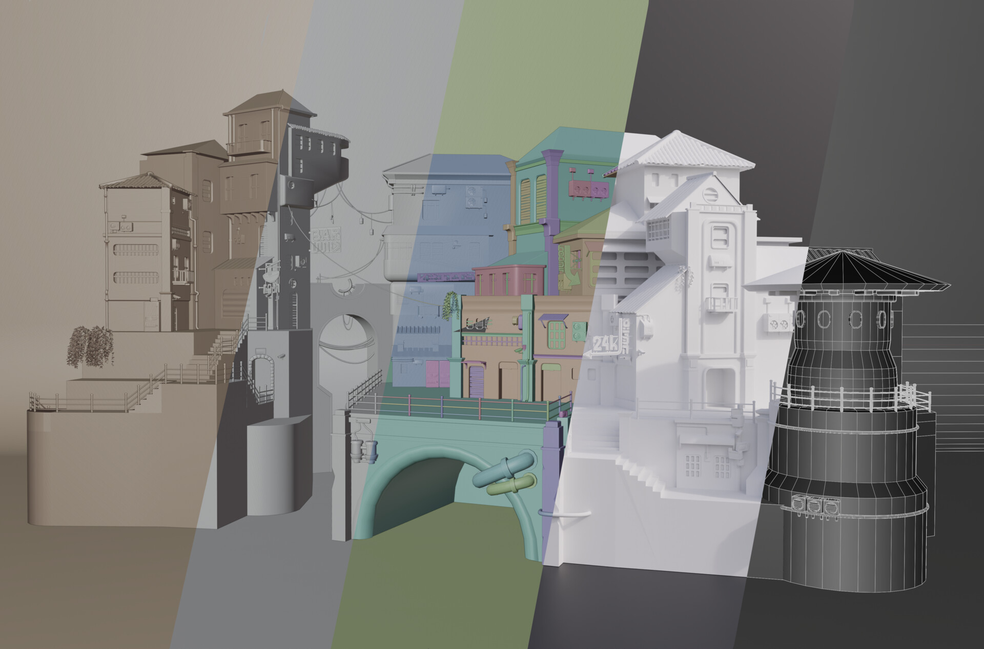 ArtStation - The Forsaken Stray Environment WIP