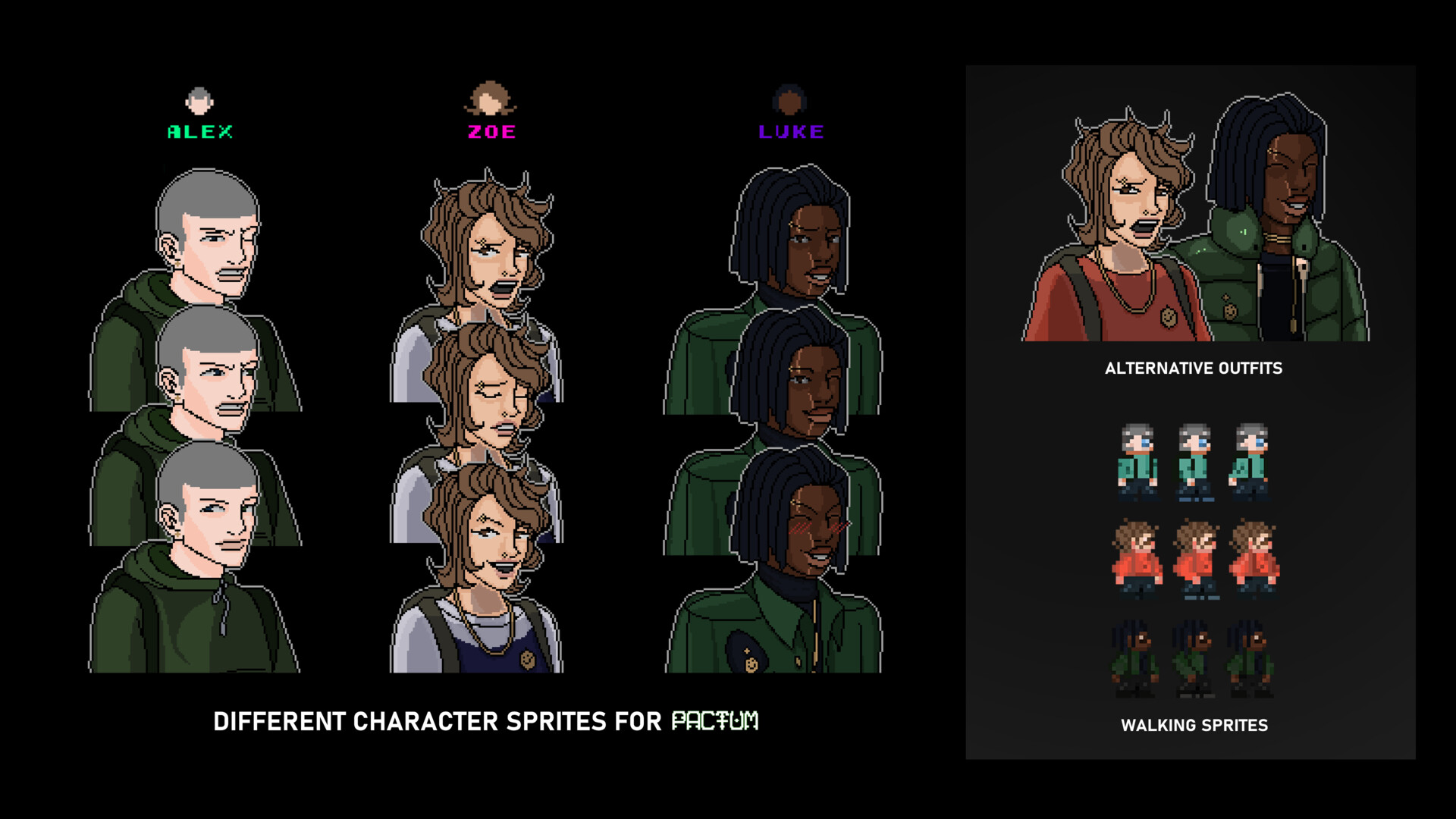 ArtStation - Characters' Sprites - PACTUM