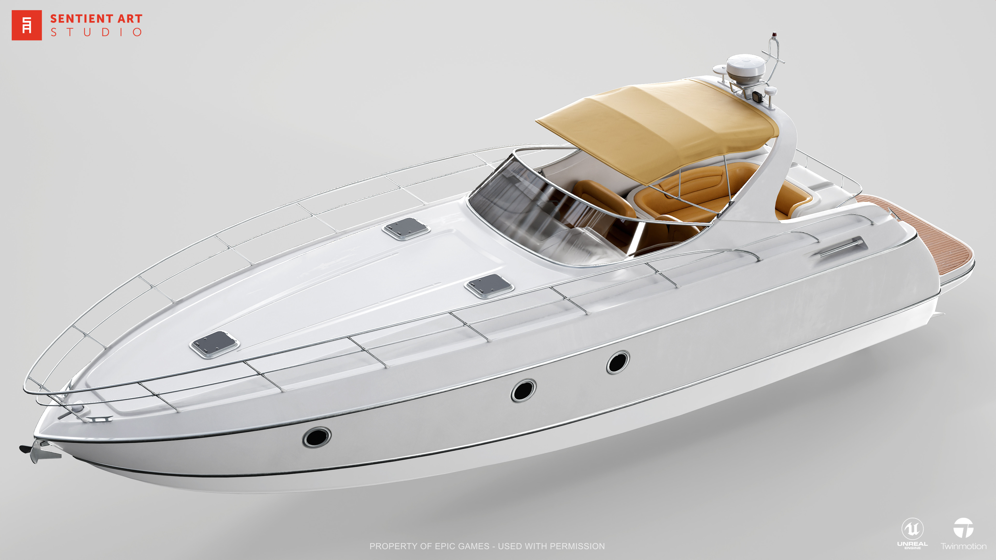 Sentient Art - Twinmotion - Motorboat 4